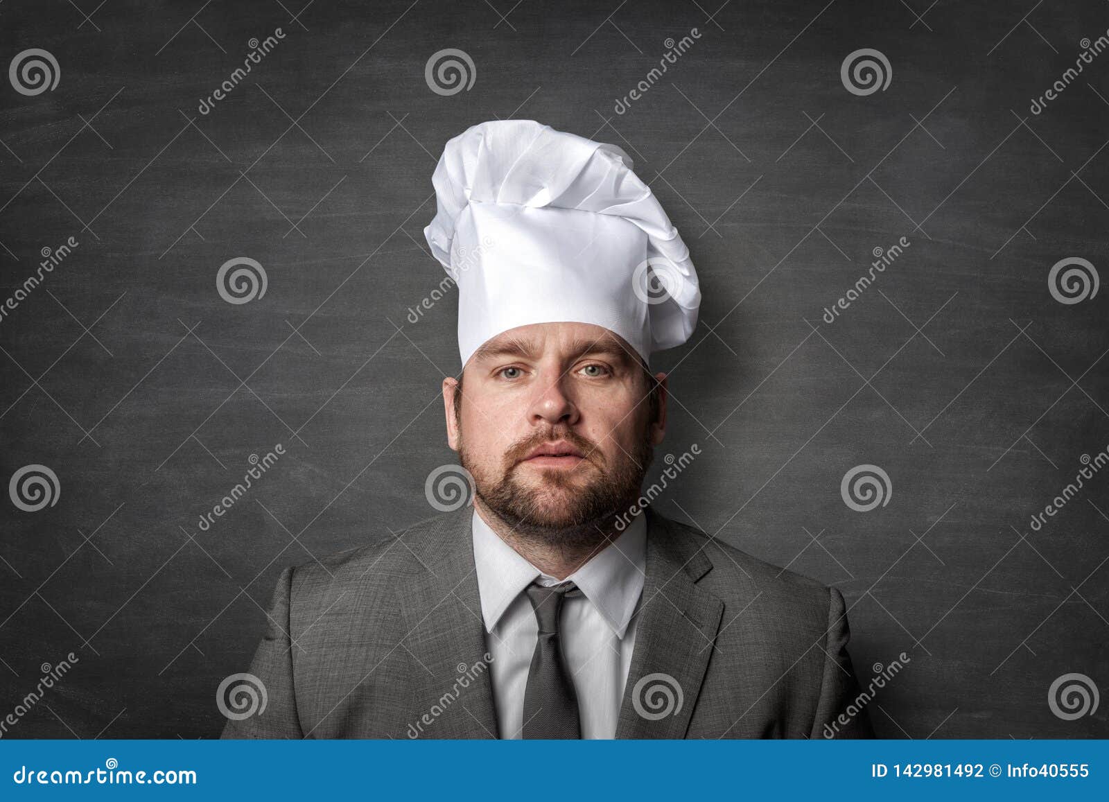 Businessman Wearing a Cook Hat Stock Photo - Image of businessman ...