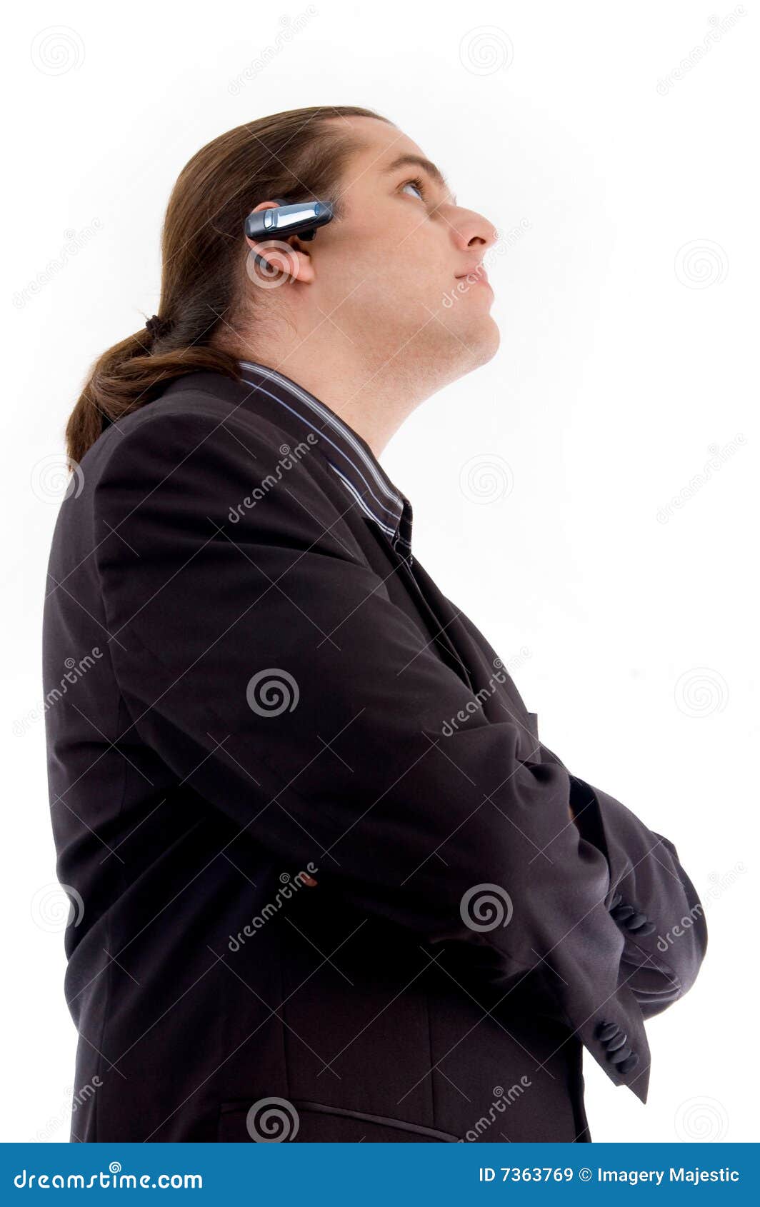 Businessman Wearing Headset Stock Image - Image of boss, clothing: 7363769