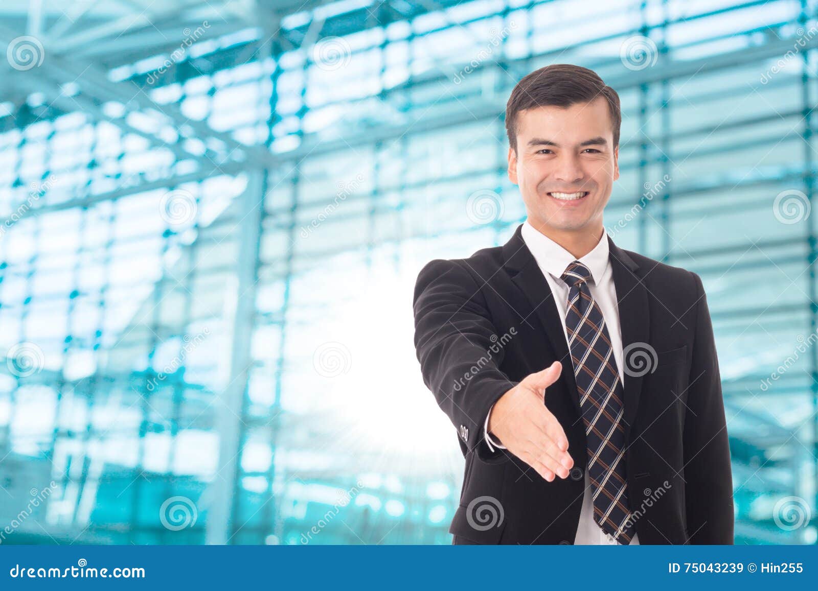 Businessman Welcome Hand for Shake Corporate Stock Image - Image of ...