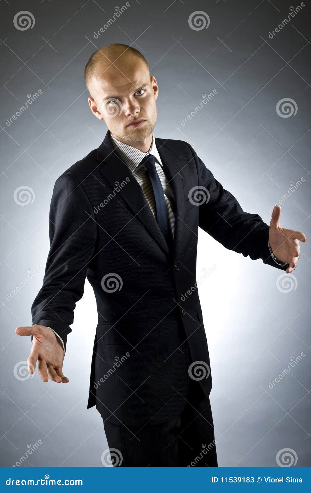 Businessman Welcoming Guests Stock Image - Image of successful ...