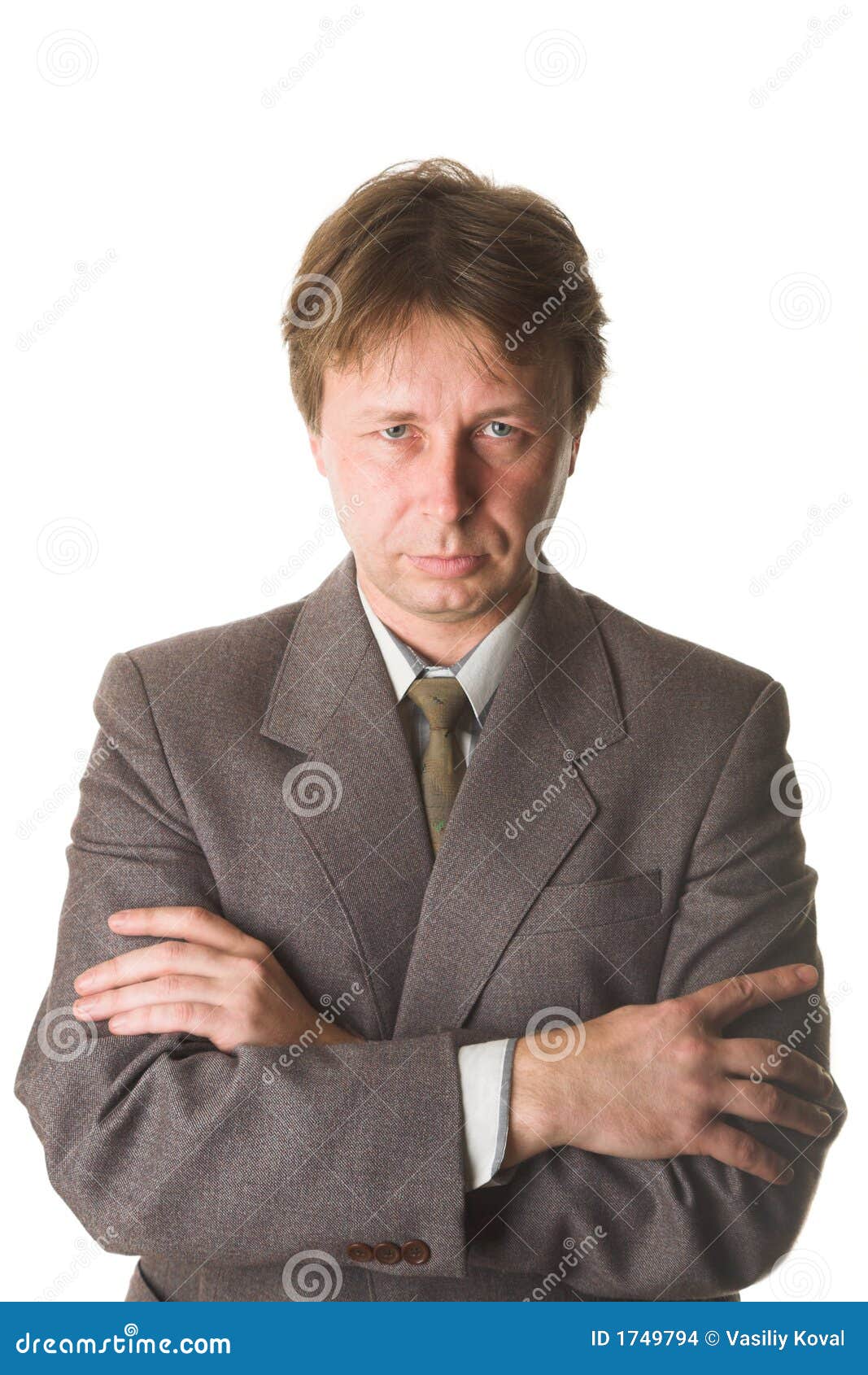 Businessman on white stock photo. Image of elegance, posing - 1749794