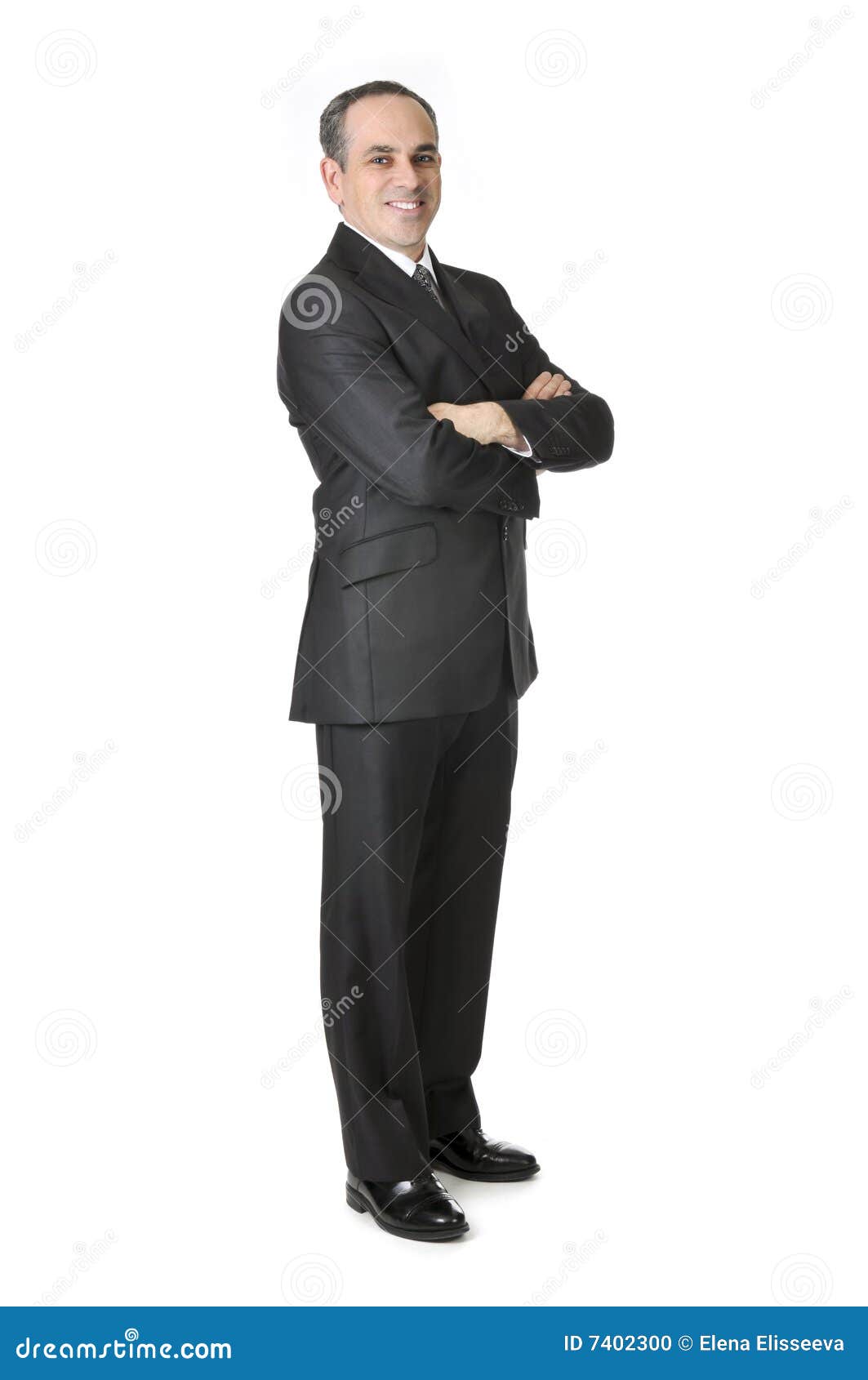 Businessman On White Background Stock Photo - Image of mature ...