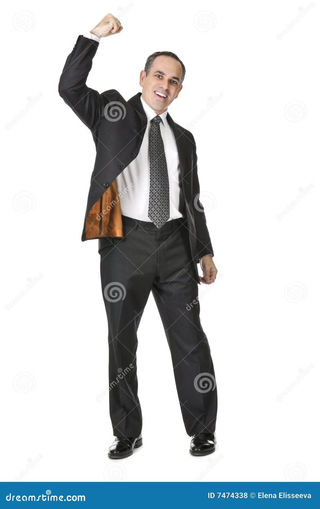 Businessman on White Background Stock Photo - Image of expression ...