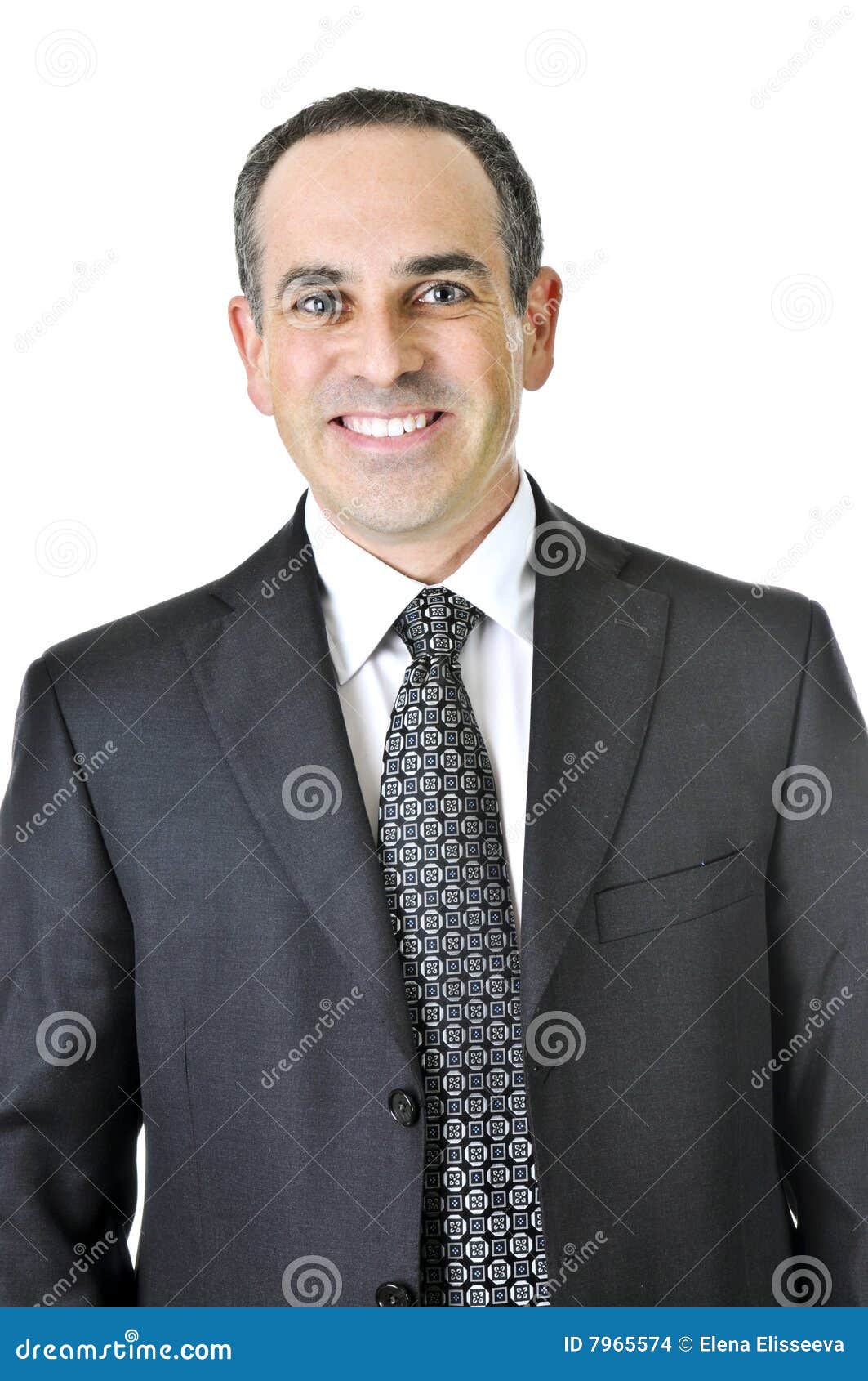 Businessman on White Background Stock Photo - Image of caucasian, happy ...