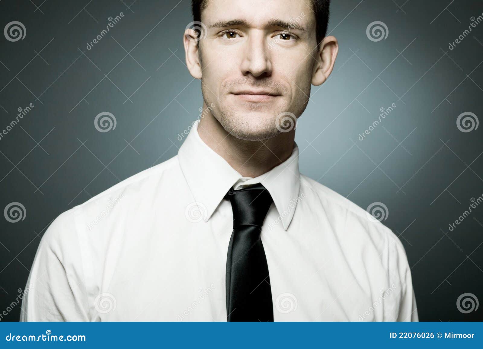 Businessman in White Shirt in Confident Pose. Stock Photo - Image of ...