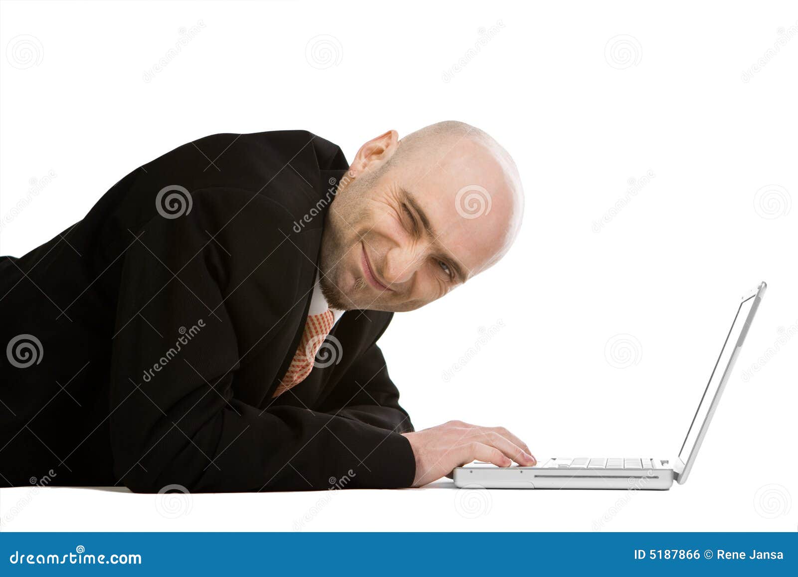 Businessman Winking stock photo. Image of reading, caucasian - 5187866