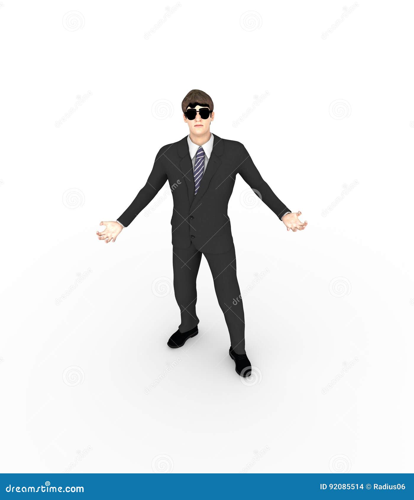 Businessman in Wizard Pose. Stock Illustration - Illustration of energy ...
