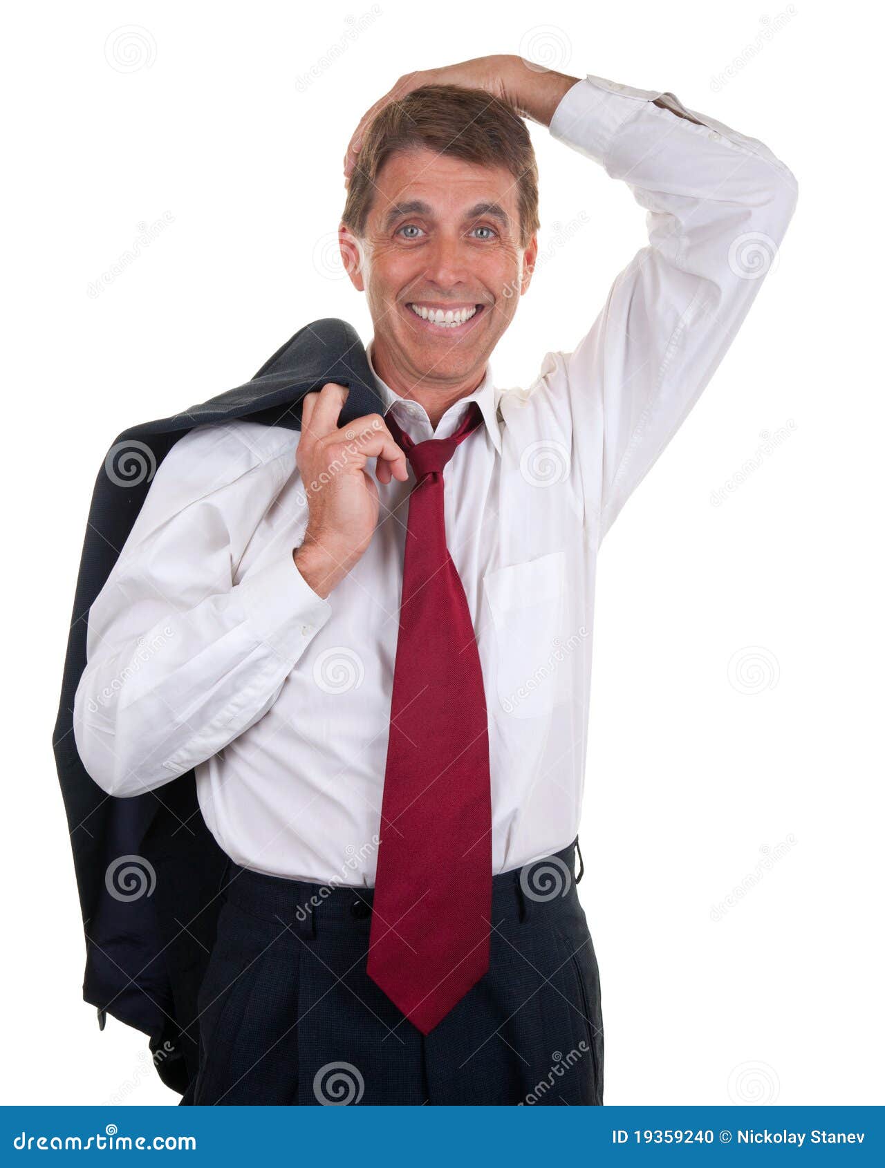 Businessman after Work stock photo. Image of handsome - 19359240