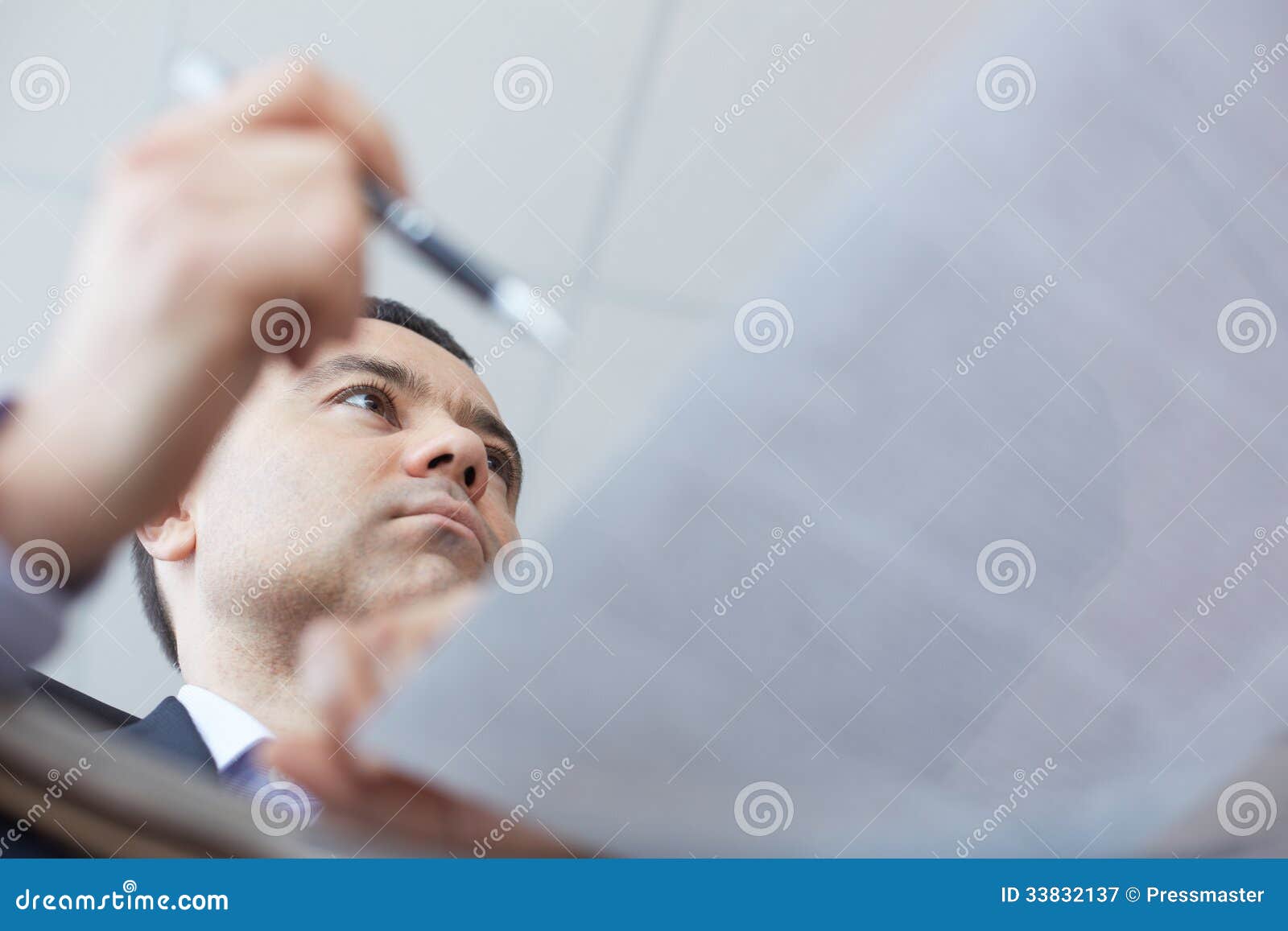 Businessman at work stock image. Image of attention, boss - 33832137