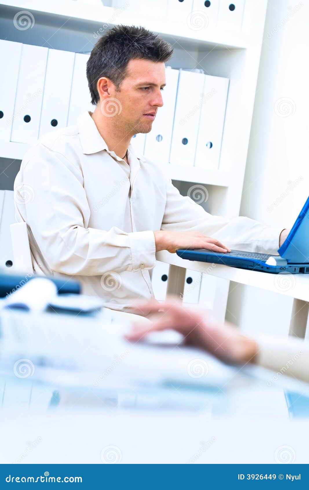 Businessman working stock image. Image of business, portrait - 3926449
