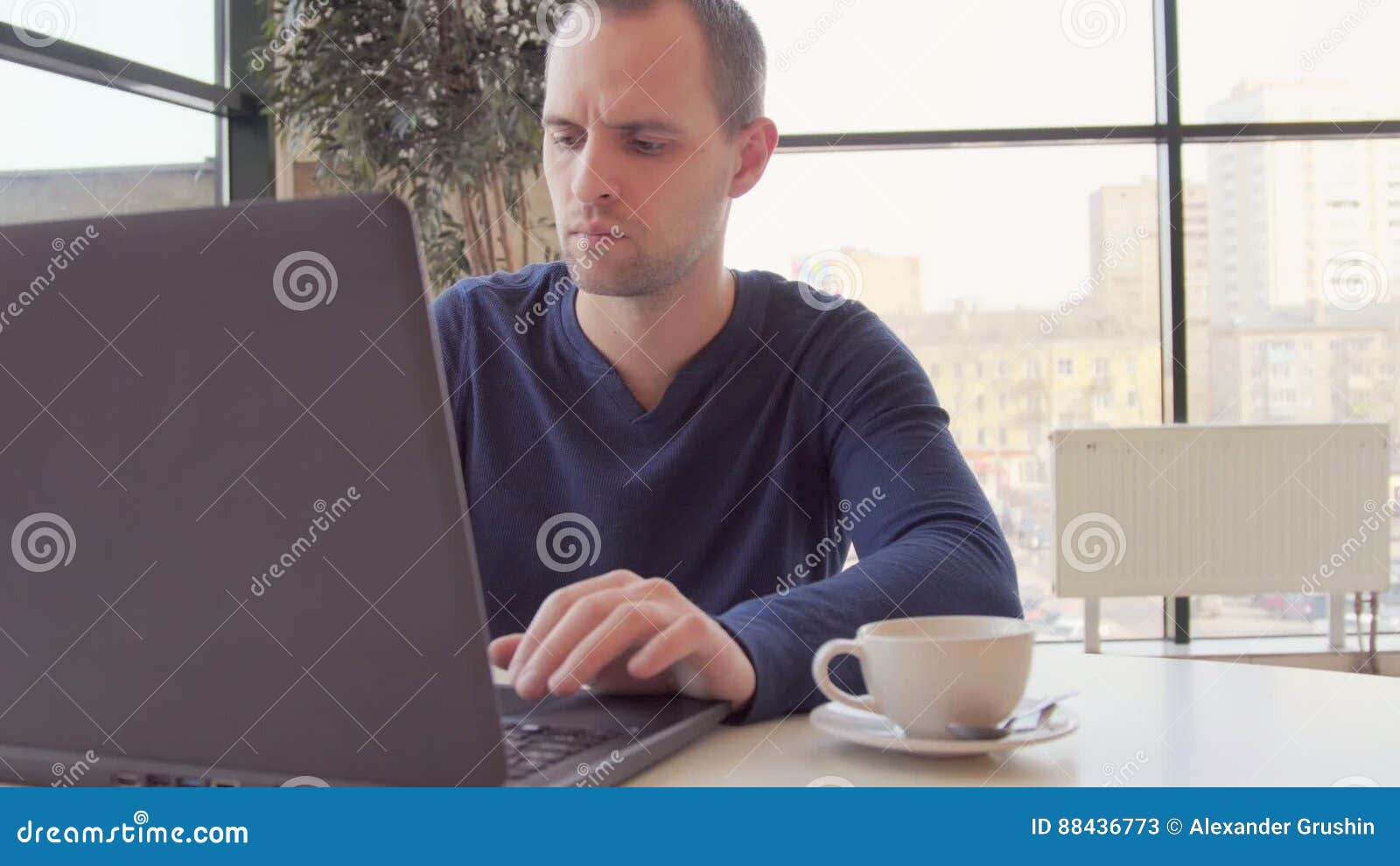 Businessman Working on Computer Nap Laptop Stock Video - Video of ...