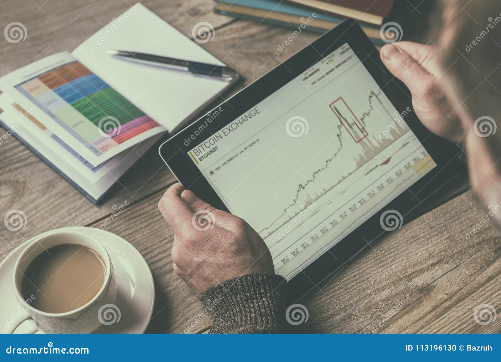 Businessman Working with Digital Tablet Computer Stock Photo - Image of ...