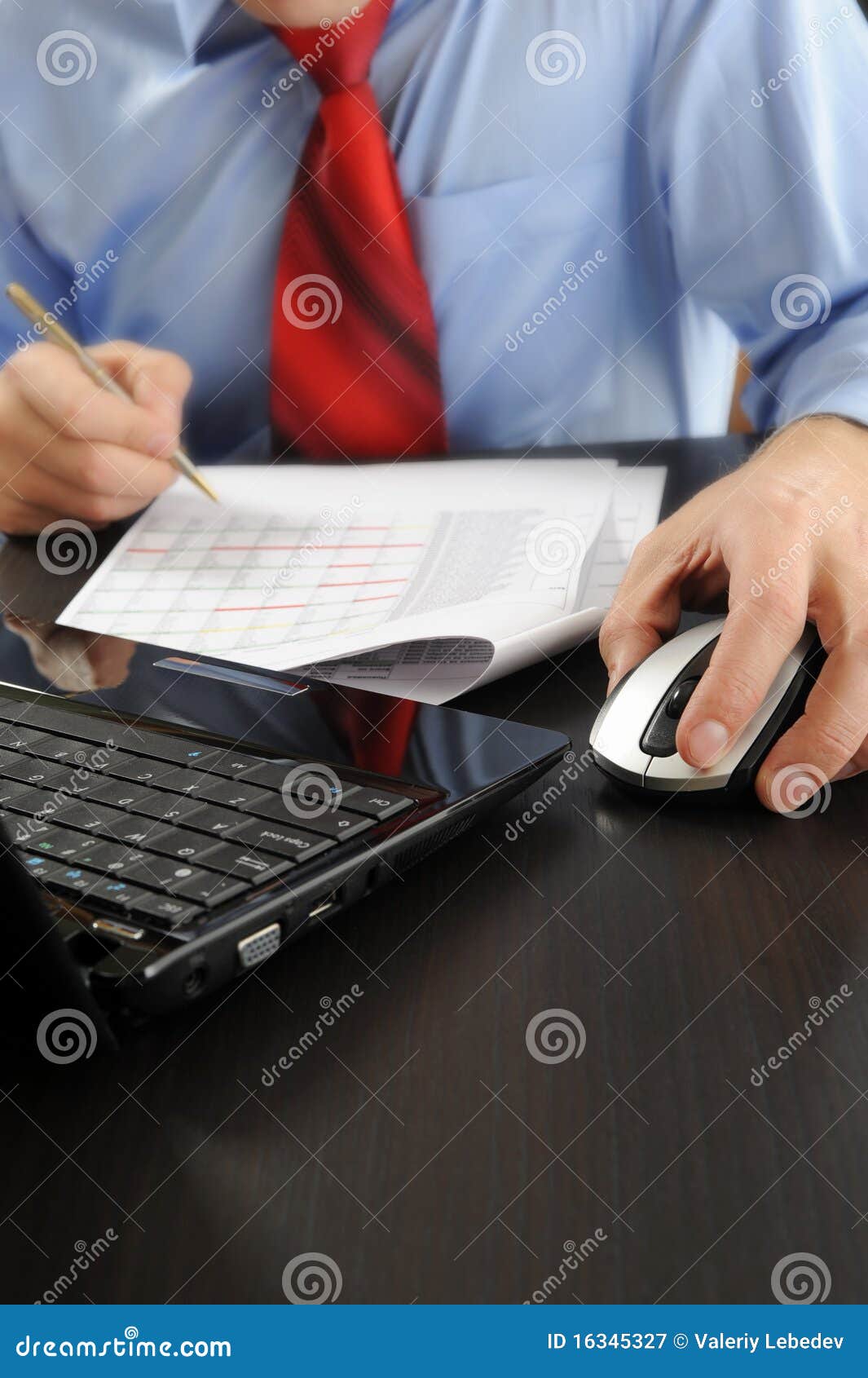 Businessman Working with Documents Stock Image - Image of keypad, hand ...