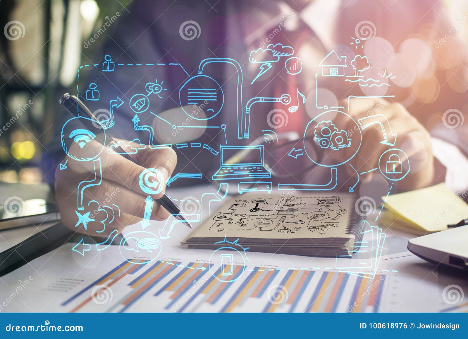 Businessman Working with Documents, Stock Photo - Image of ...