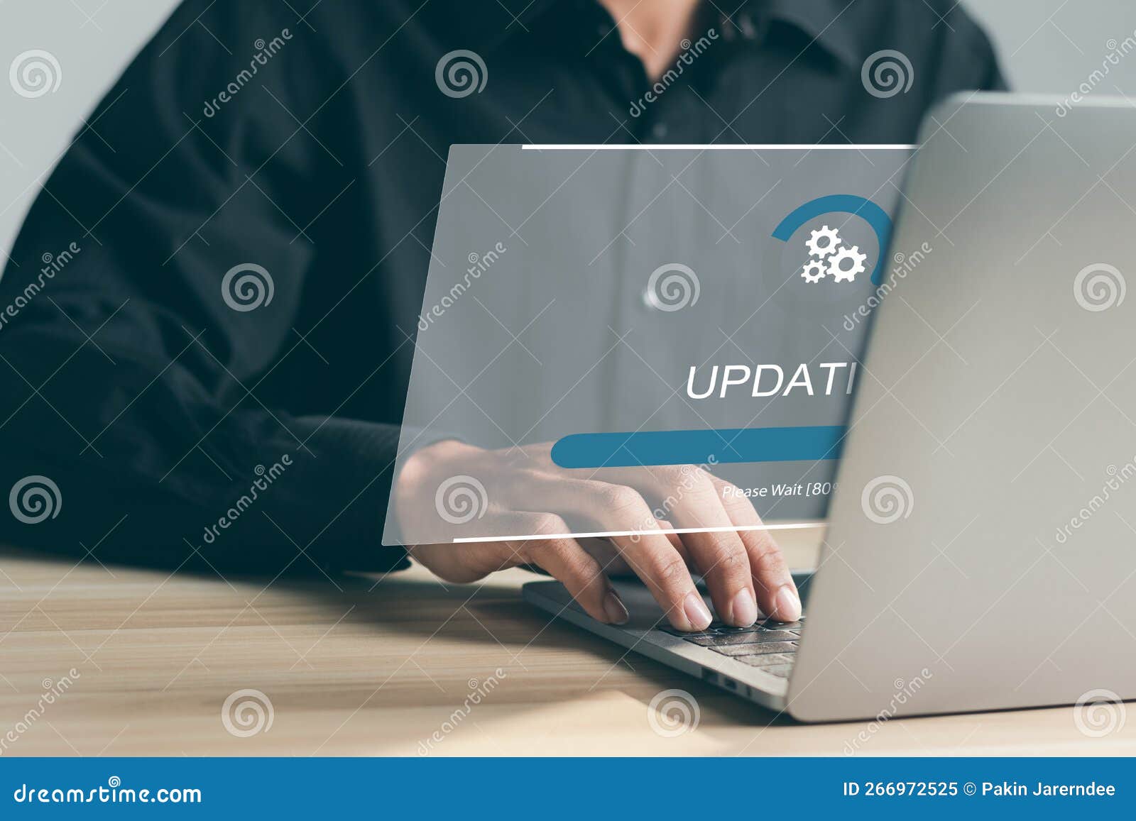 Installing Update Process Software Update Or Operating System Upgrade Stock Image Image Of