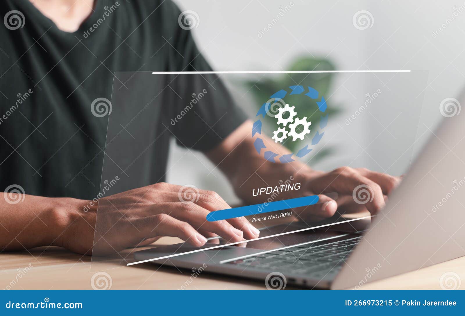 Installing Update Process Software Updates Or Operating System Upgrades Stock Image Image Of