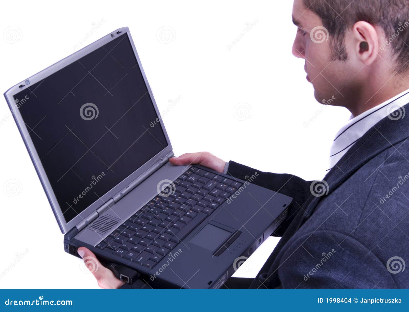 Businessman Working on Laptop Stock Photo - Image of achievement ...