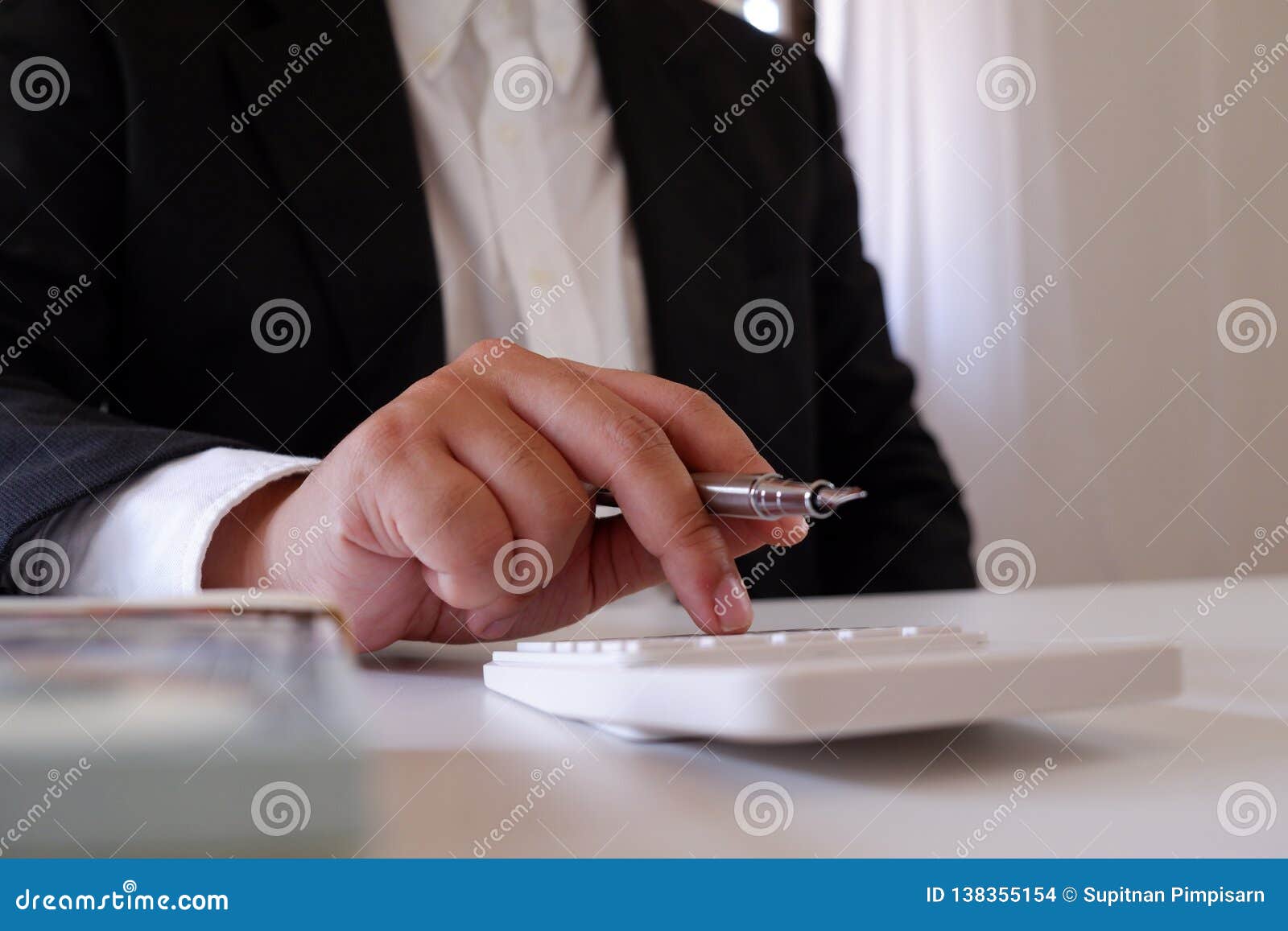 Businessman Using Calculator with Money on the Desk Stock Photo - Image ... Businessman Using Calculator with Money on the Desk Stock Photo - Image ...