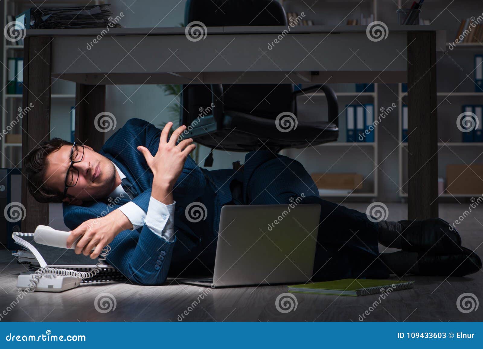 The Businessman Working Overtime Long Hours Late in Office Stock Image ... The Businessman Working Overtime Long Hours Late in Office Stock Image ...