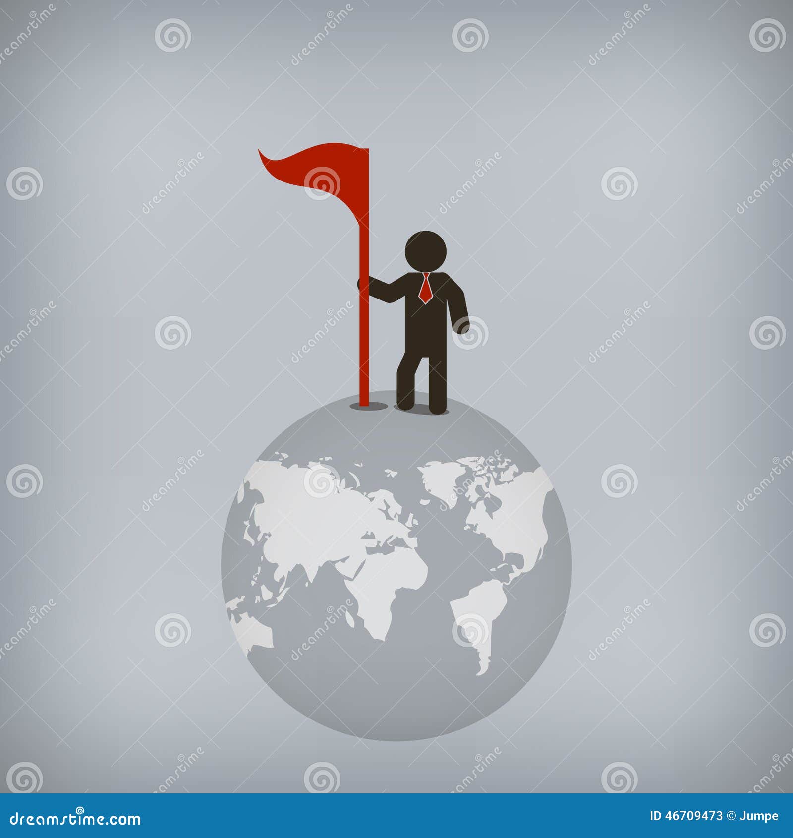 Businessman world control stock vector. Illustration of pants - 46709473
