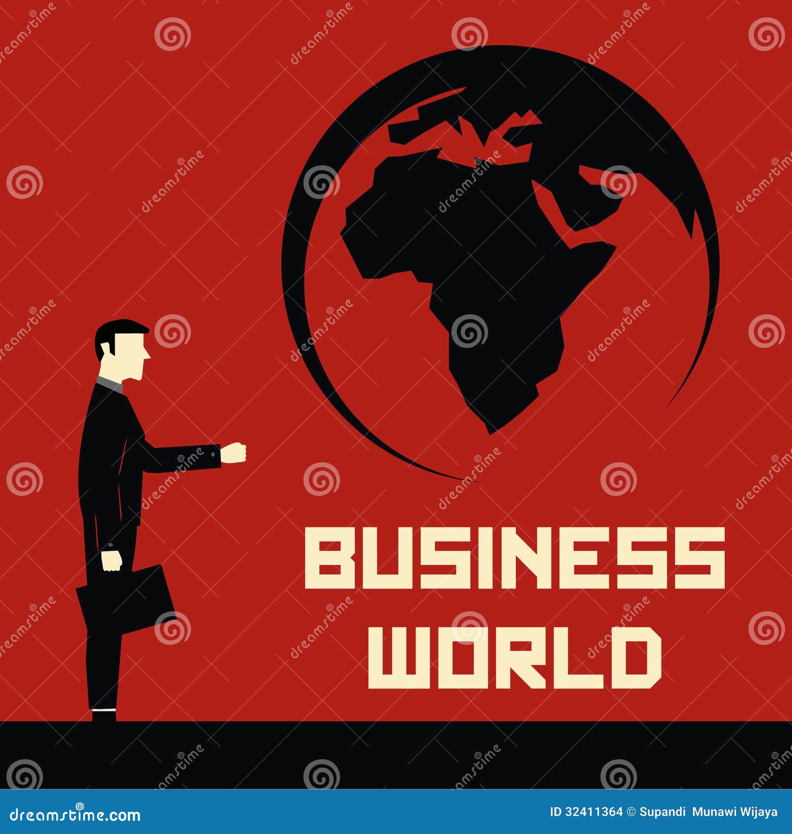 3d Man Businessman And World Map Royalty-Free Stock Photography ...