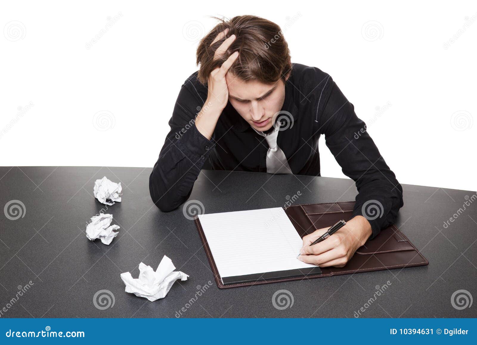 Businessman - Writers Block Stock Image - Image of failure, stylish ...