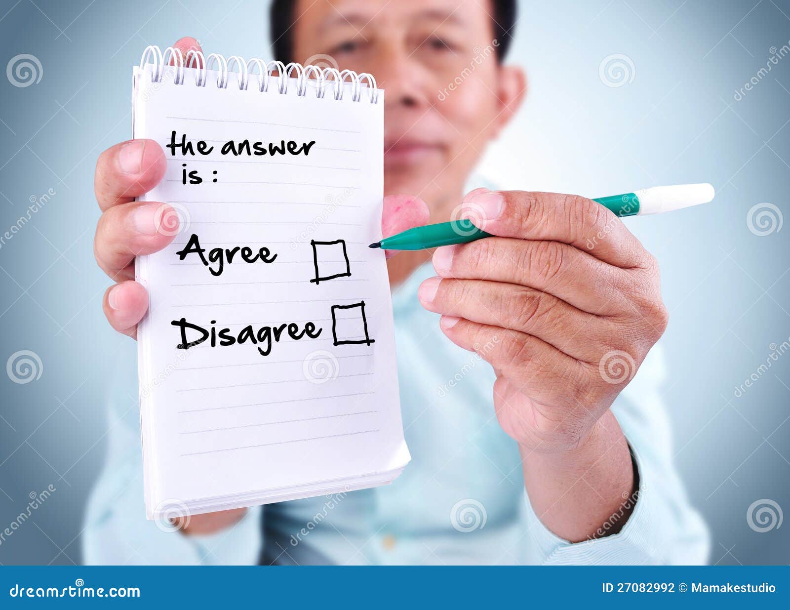 Businessman writing answer stock photo. Image of creativity - 27082992