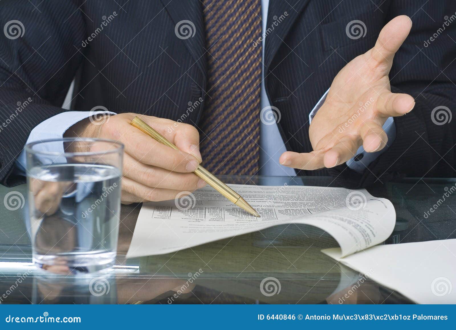 Businessman Writing in a Document Stock Photo - Image of adviser ...