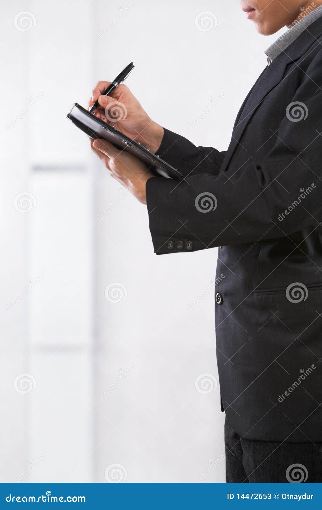 Businessman Writing Schedule Stock Image - Image of people, male: 14472653