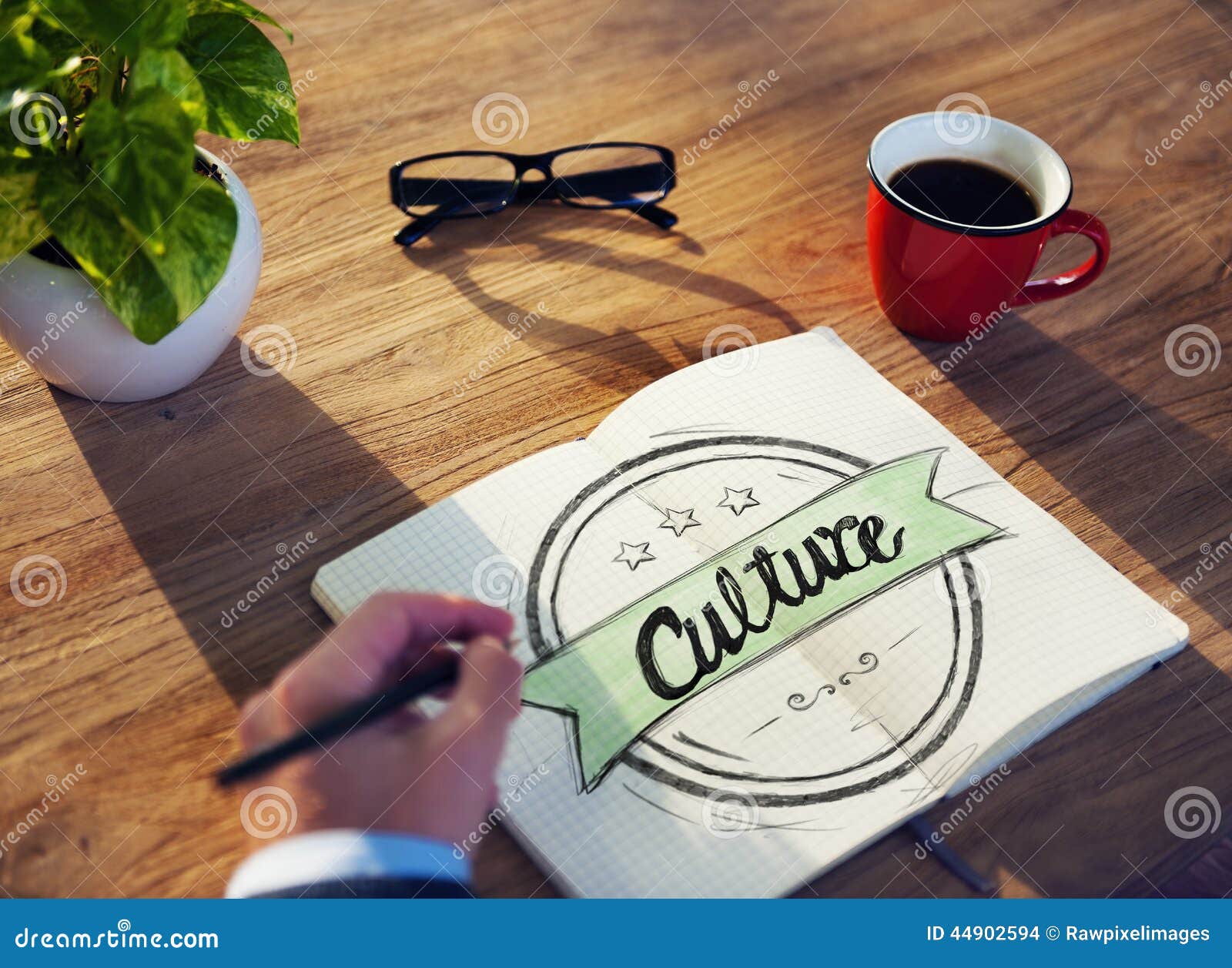 Businessman Writing the Word Culture Stock Photo - Image of inspiration ...