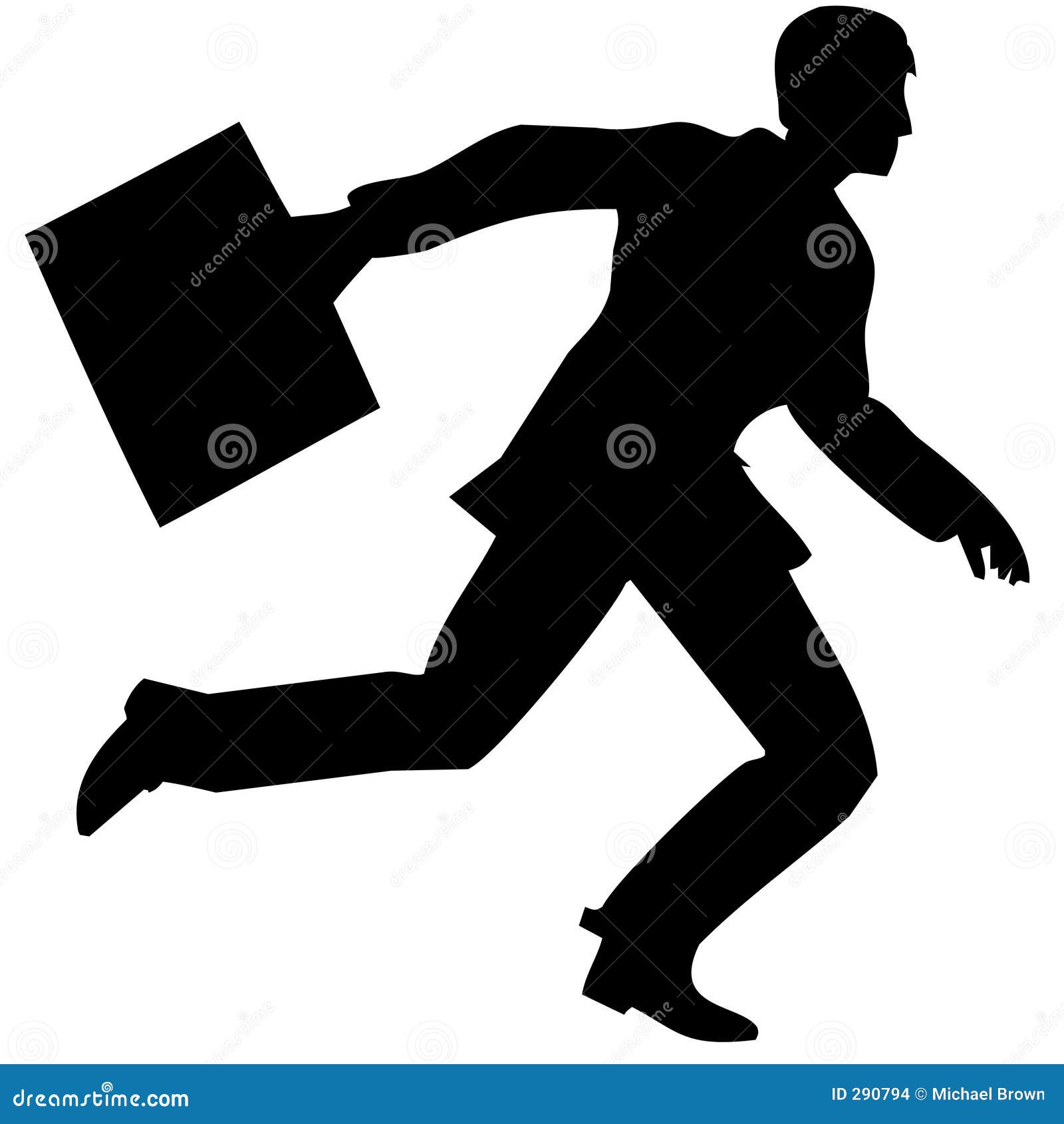BusinessManRuns-vector stock vector. Illustration of commerce - 290794