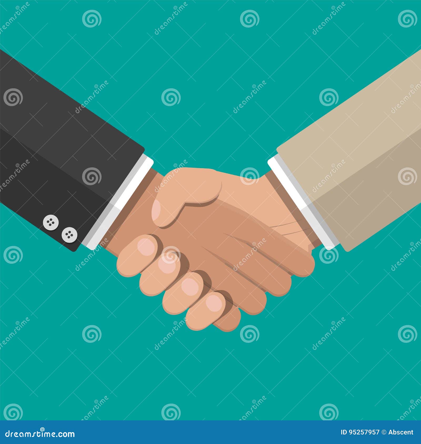 Businessmanshanddruk Schuddende Handen Vector Illustratie ...