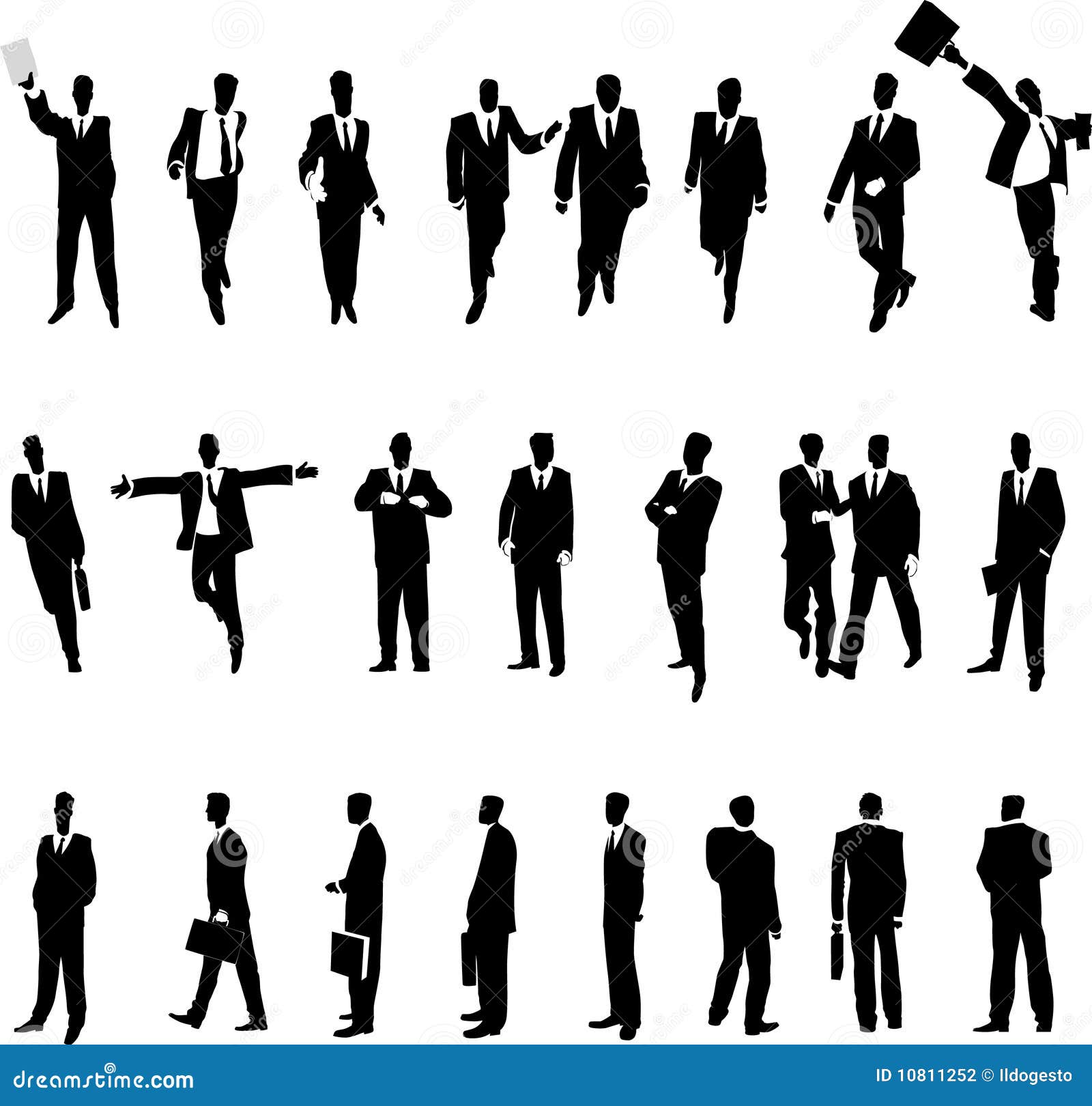 Businessmen stock vector. Illustration of collar, business - 10811252