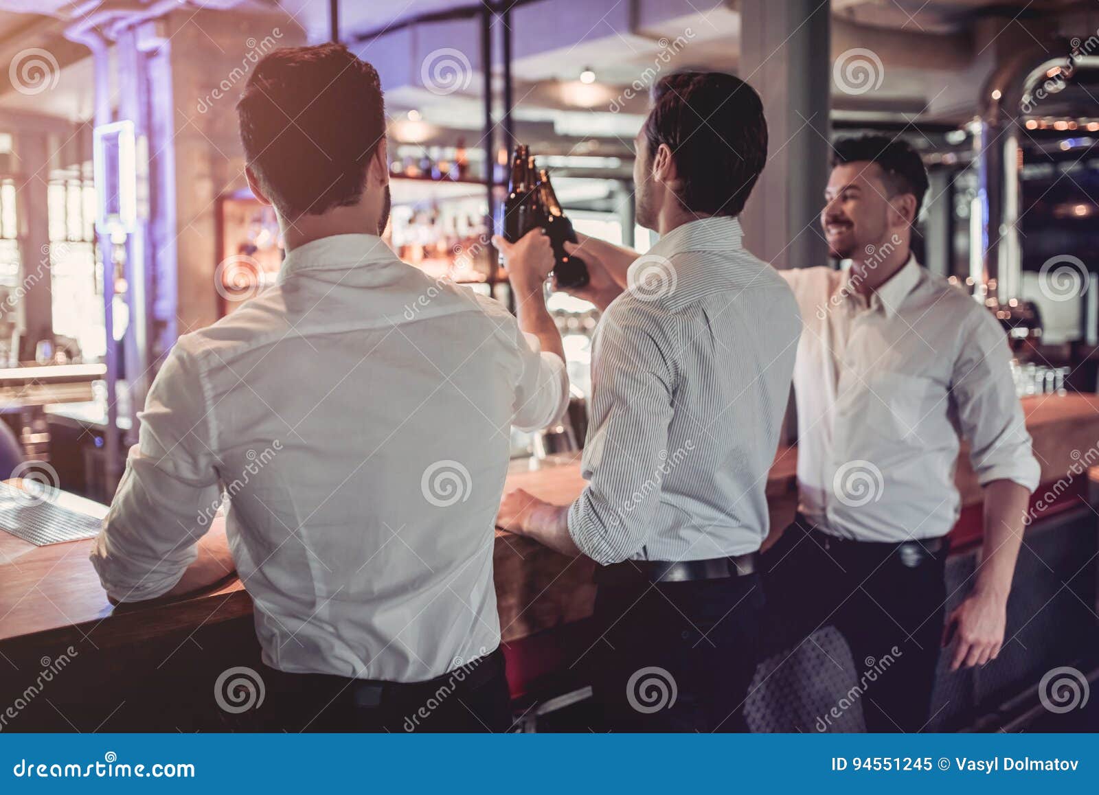 Businessmen in bar stock image. Image of male, celebration - 94551245