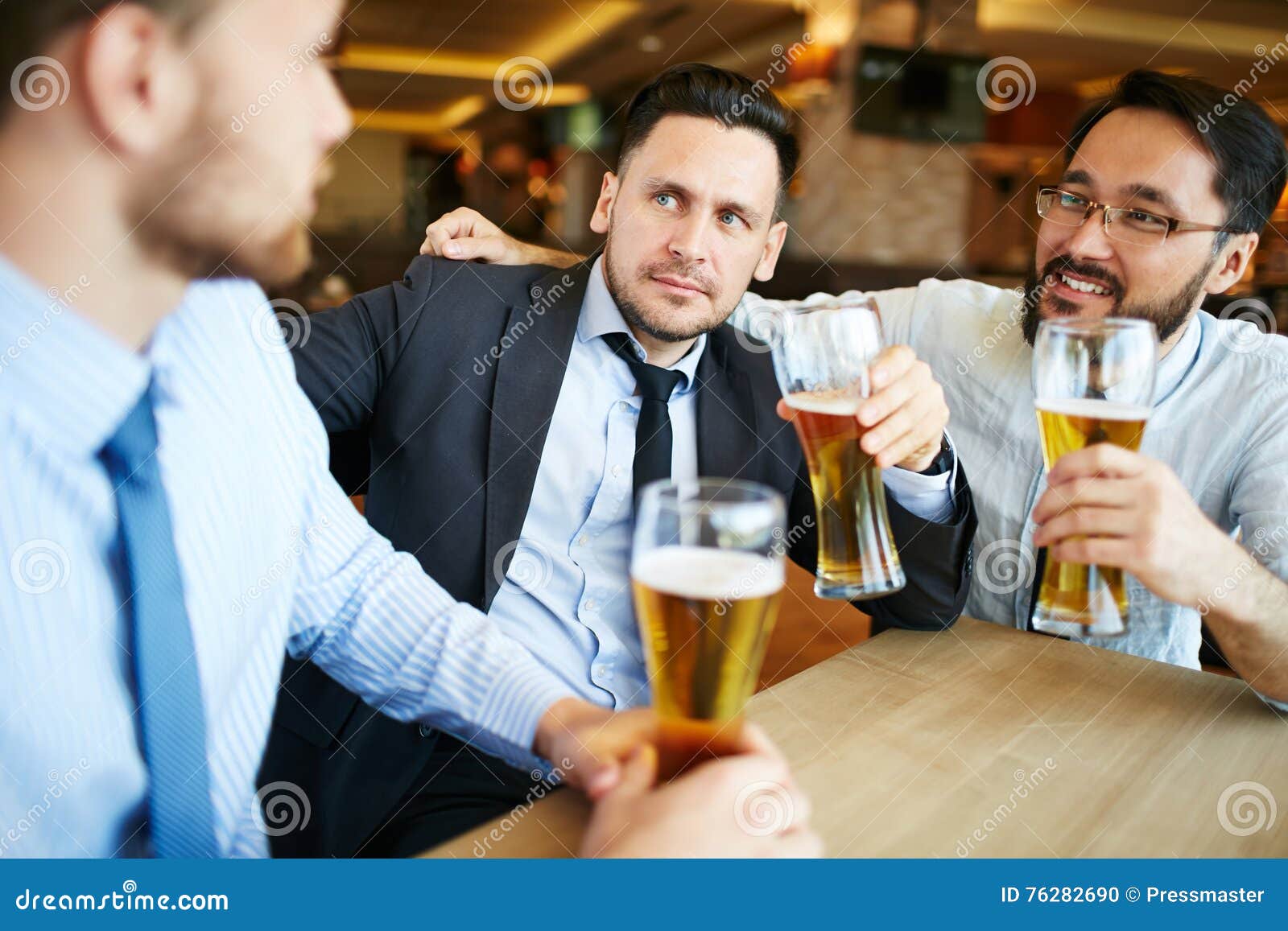 Businessmen at bar stock photo. Image of communication - 76282690