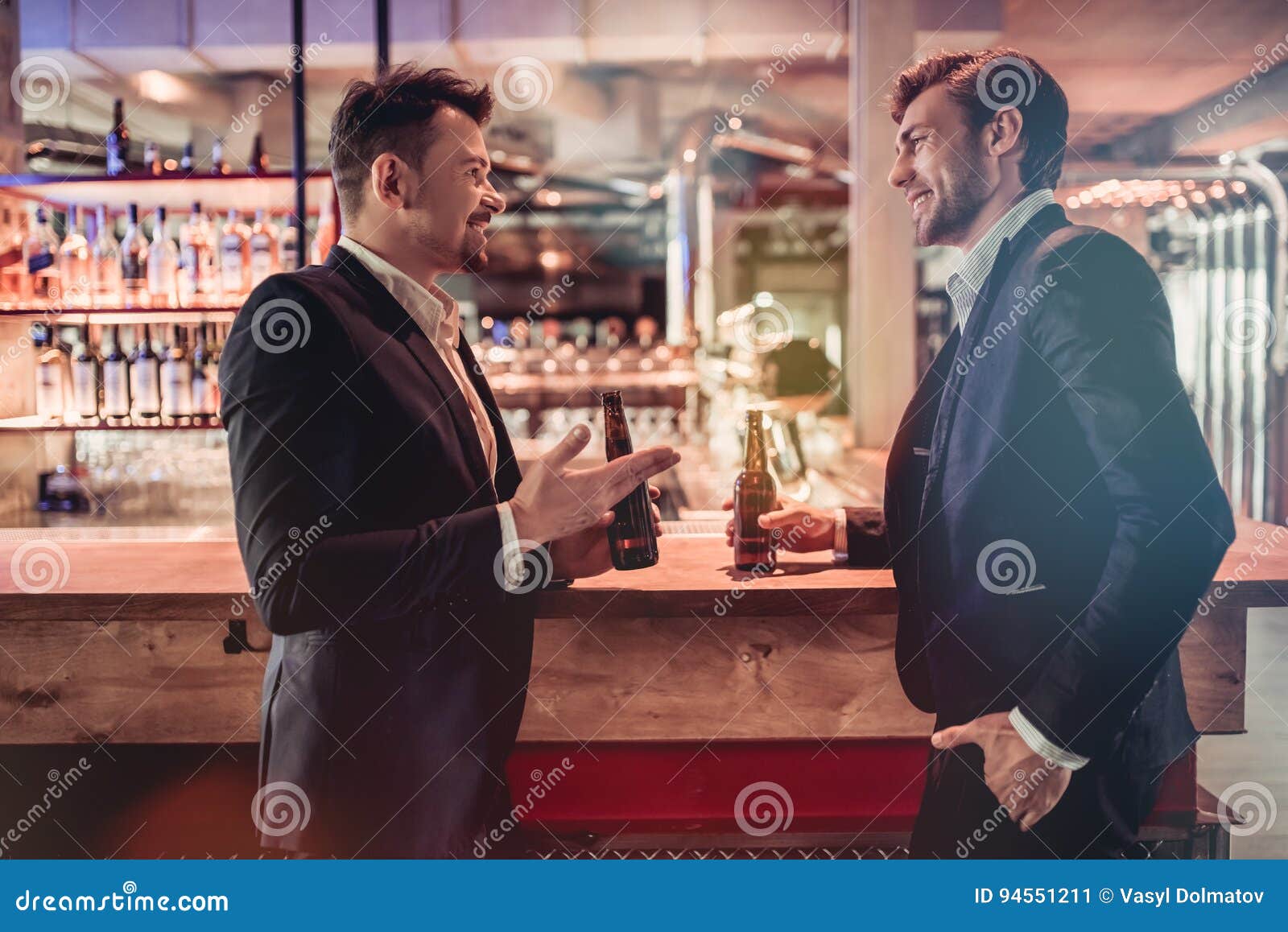 Businessmen in bar stock image. Image of cheers, businessman - 94551211