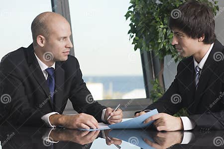 Businessmen bargaining stock image. Image of life, printout - 18327277