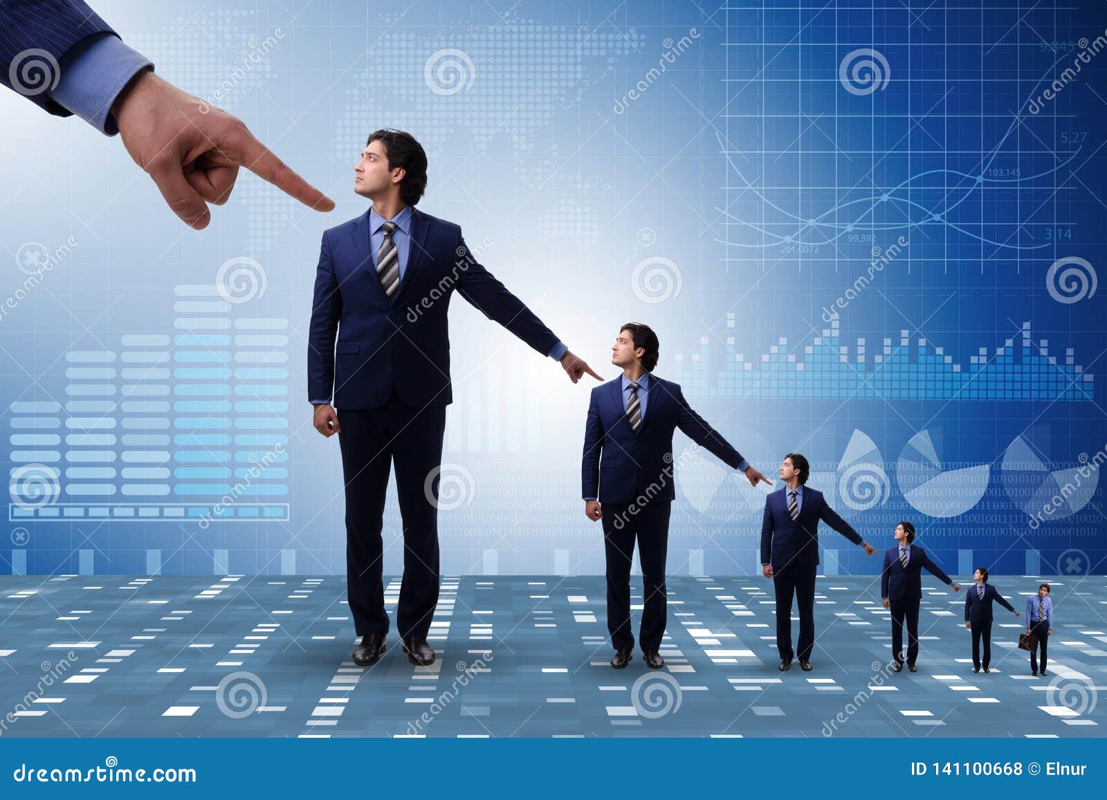 Businessmen Blaming Each Other For Failures. People Pointing Each Other ...