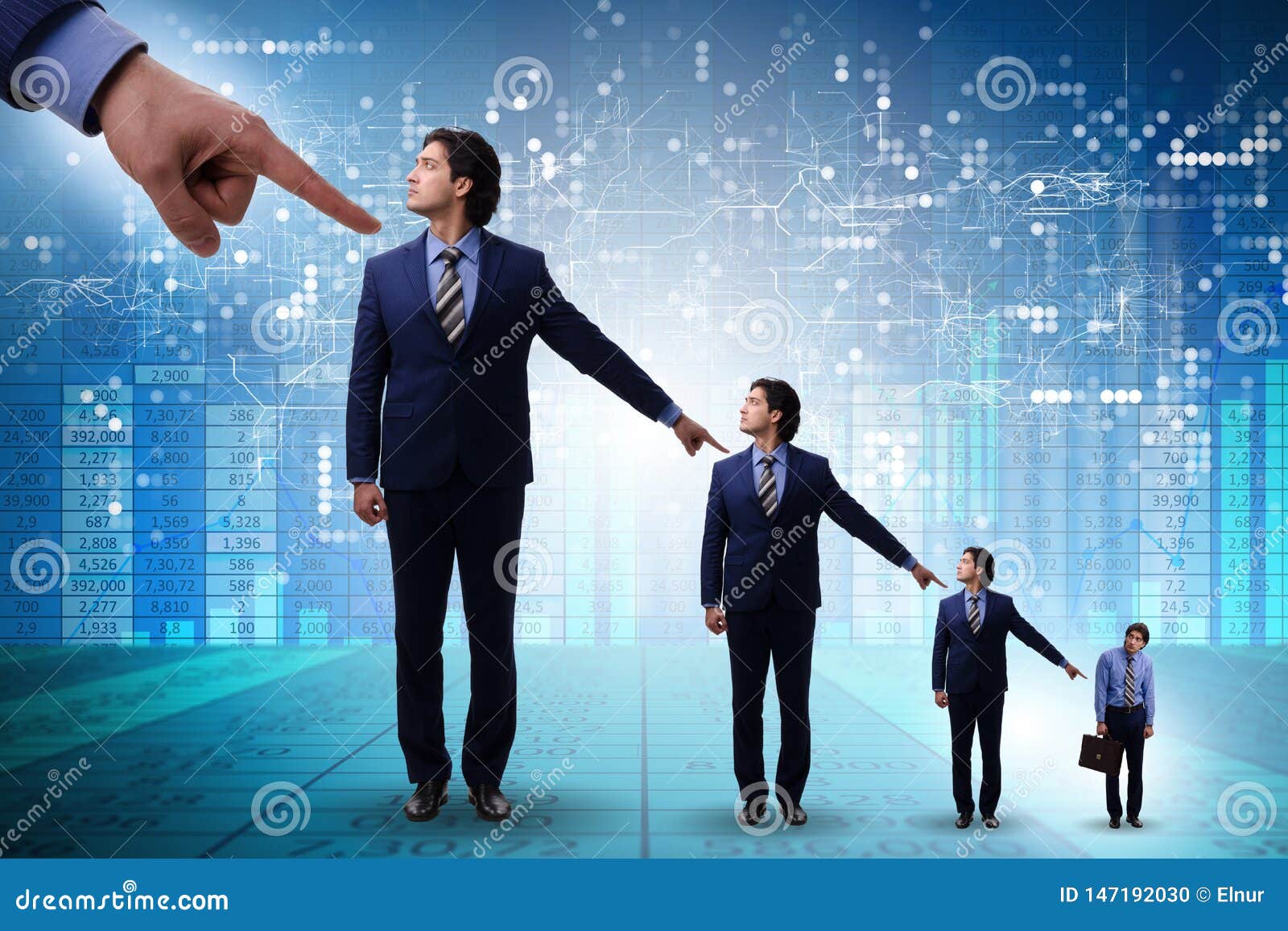 The Businessmen Blaming Each Other for Failures Stock Photo - Image of ...
