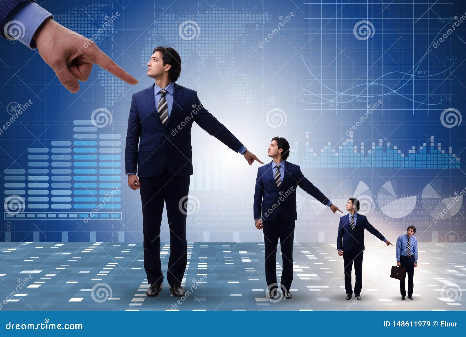 Businessmen Blaming Each Other for Failures Stock Image - Image of ...