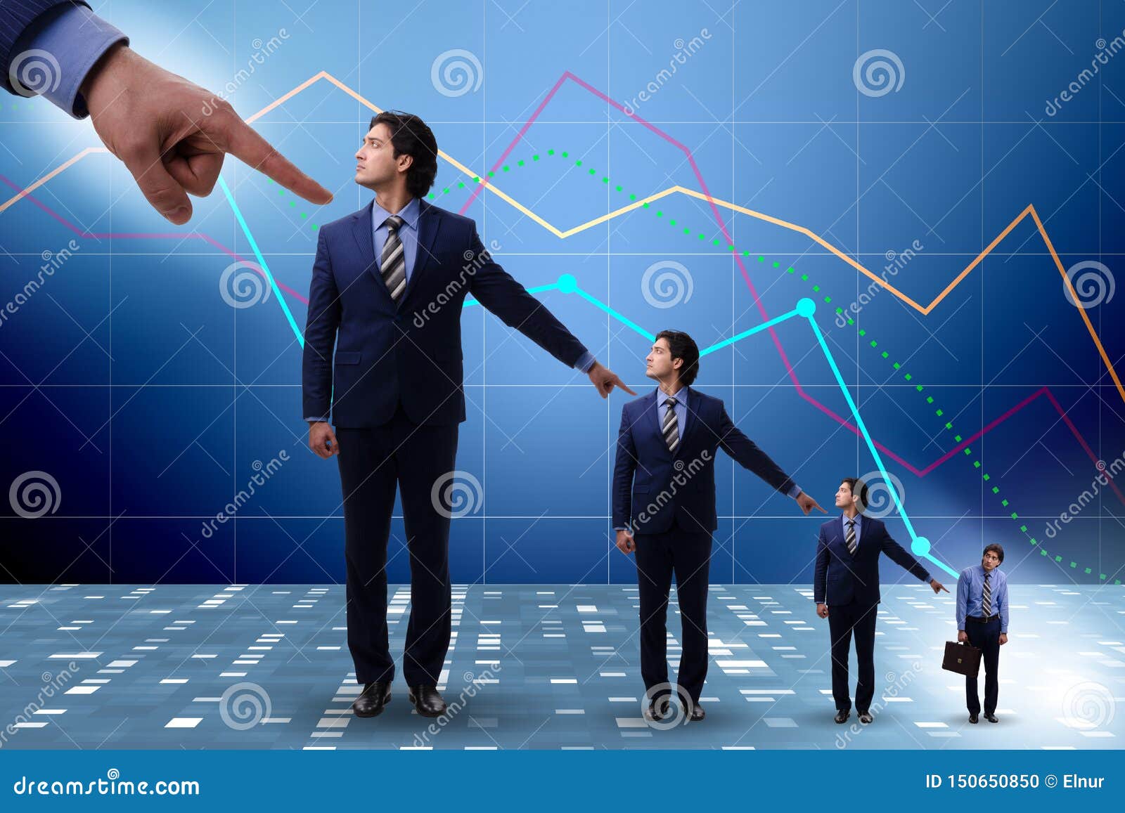 The Businessmen Blaming Each Other for Failures Stock Photo - Image of ...