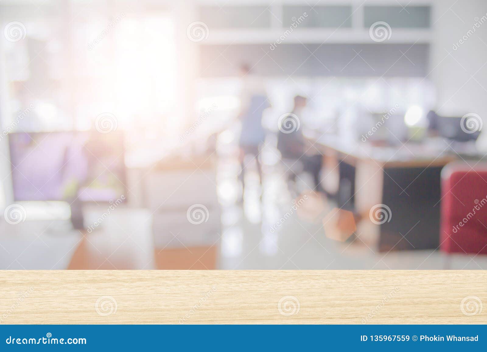 Computer Lab Blur Background With Pc Desktop Computer Machine In Blurry ...