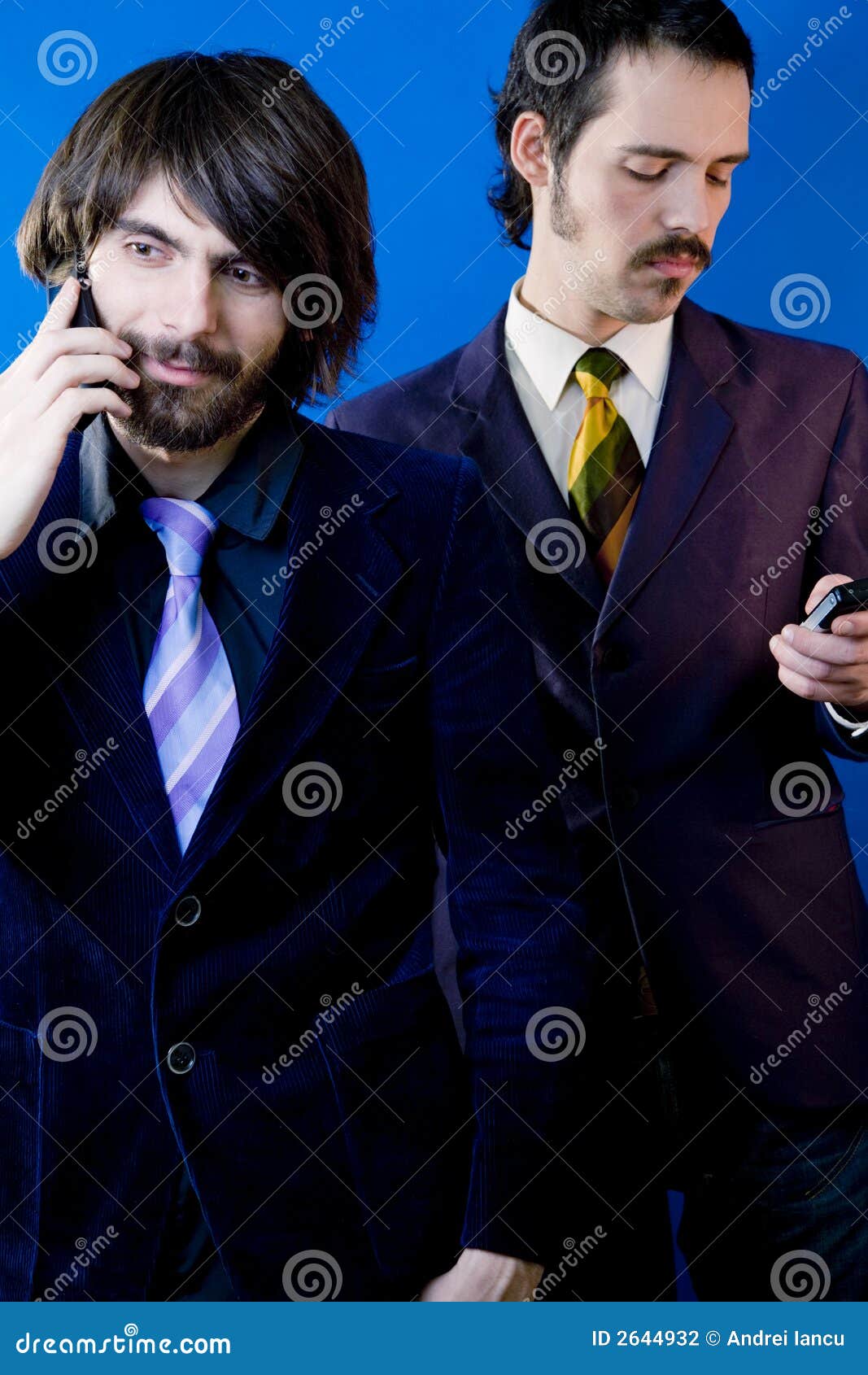 Businessmen with Cellphones Stock Photo - Image of phone, suits: 2644932