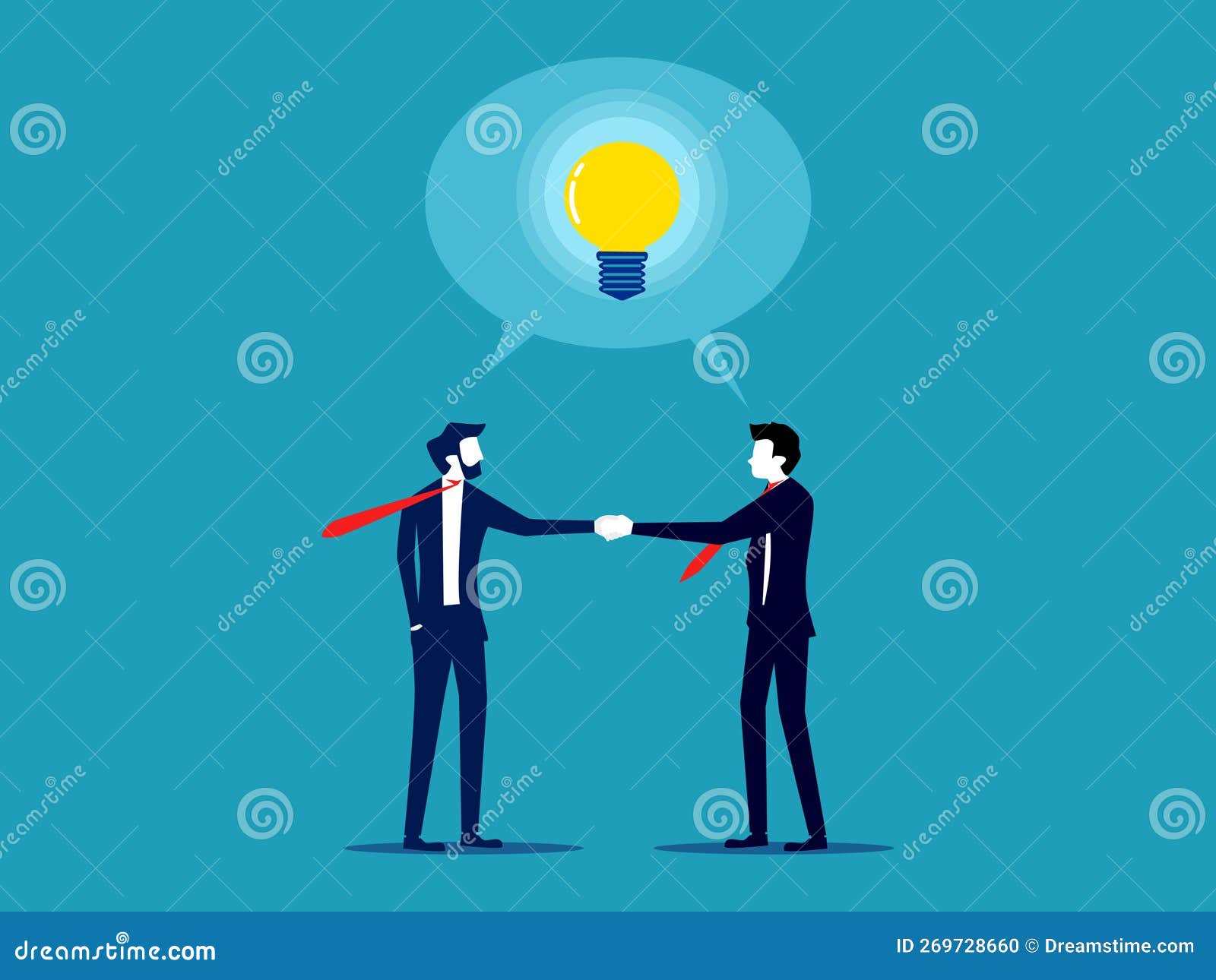 Businessmen and Colleagues Have the Same Idea. Effective Communication ...