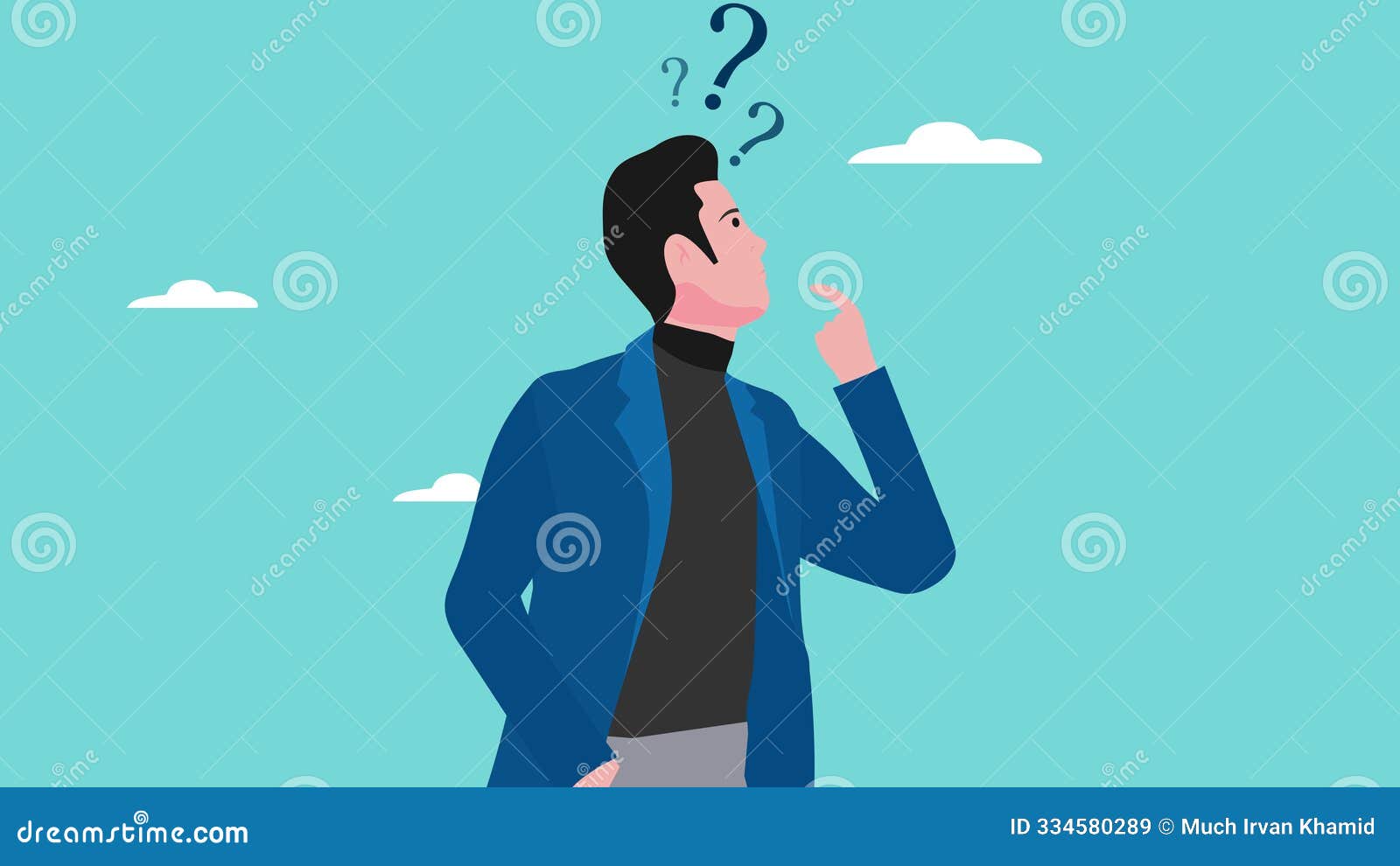 Confused Man Choosing Career Pathway. Cartoon Vector | CartoonDealer ... Confused Man Choosing Career Pathway. Cartoon Vector | CartoonDealer ...