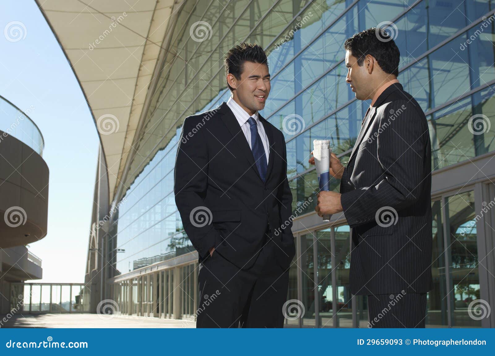 Businessmen in Conversation Stock Image - Image of communication ...