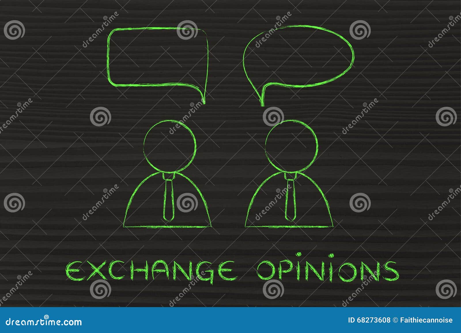 Businessmen Conversation Dialogue, Exchange Opinions Stock Illustration ...