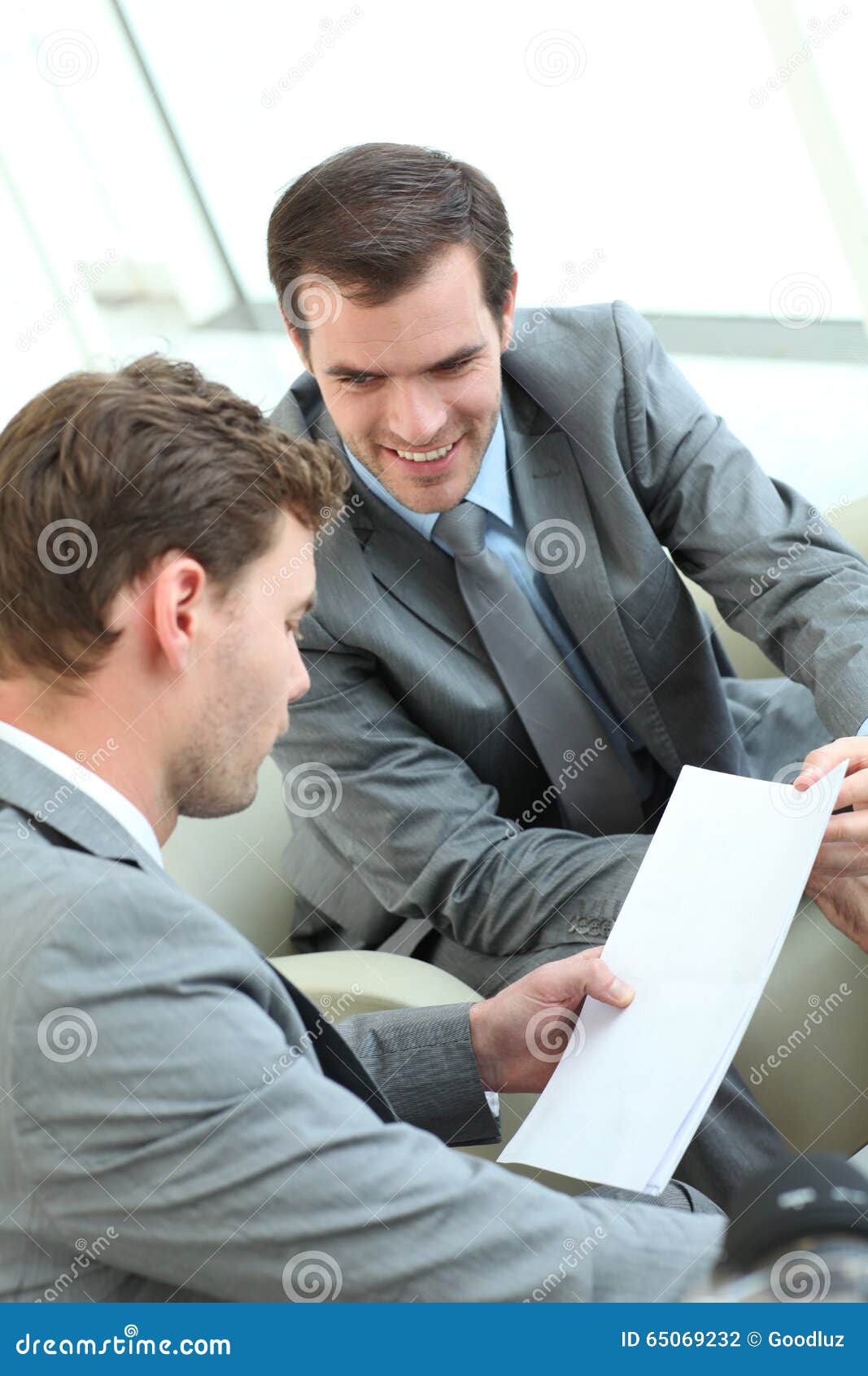Businessmen Discussing Work Stock Photo - Image of caucasian, formal ...