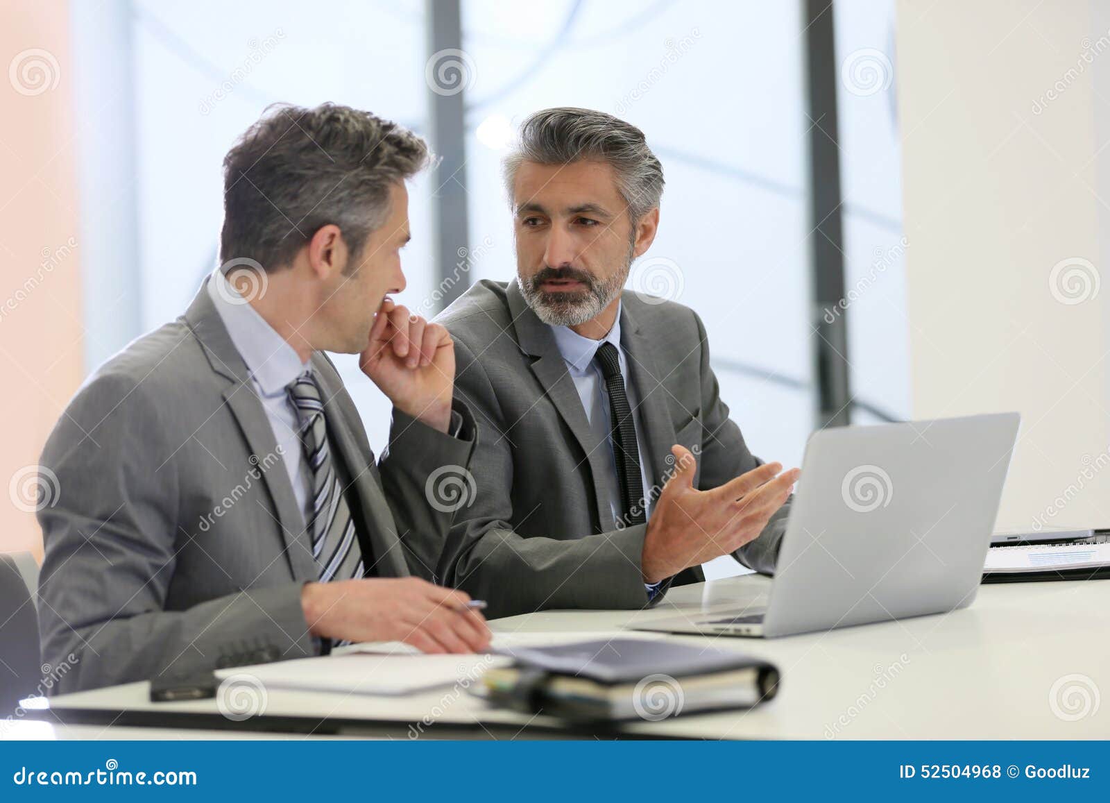 Businessmen discussing stock photo. Image of discussing - 52504968