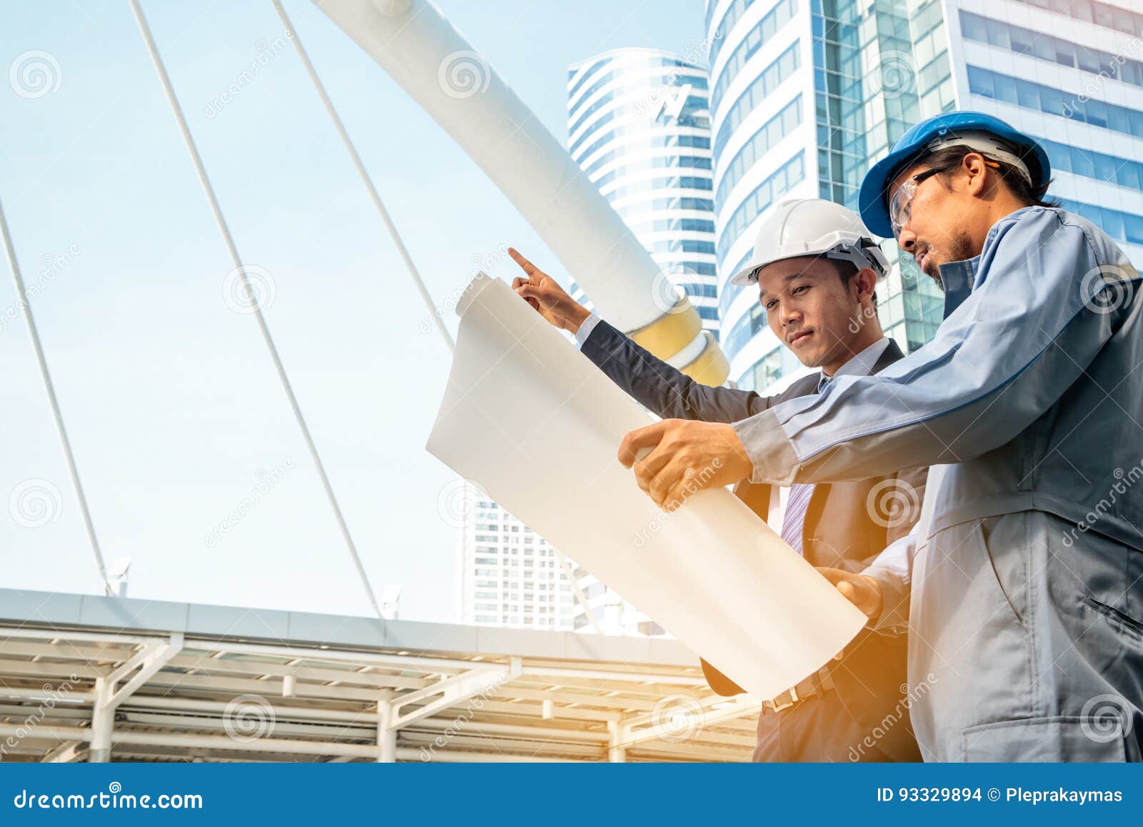 Businessmen,engineer and Builder Working Together Stock Photo - Image ...